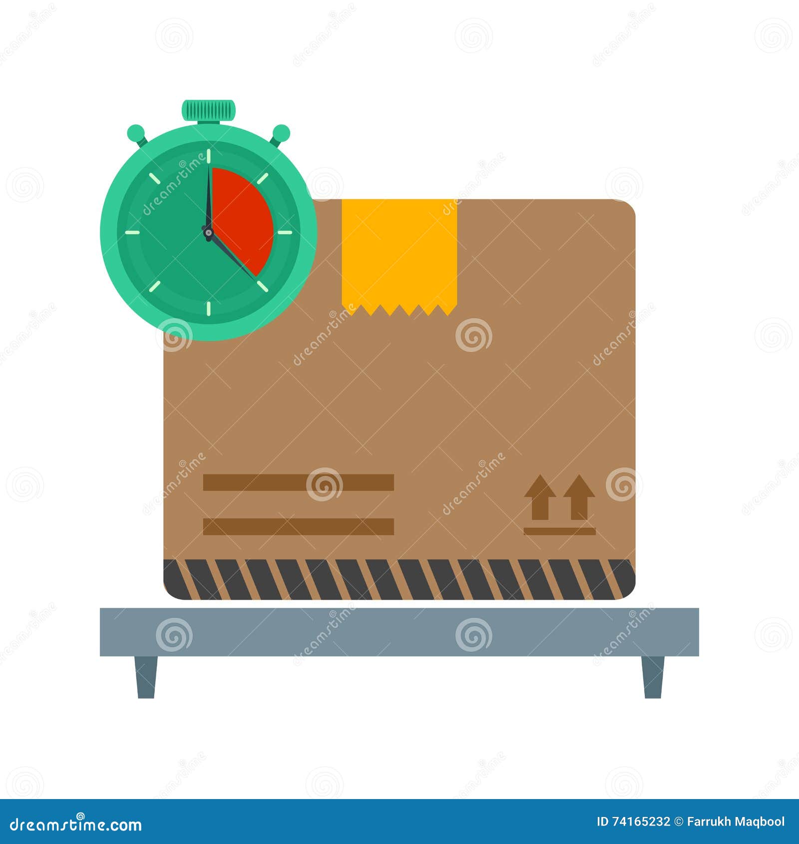 Package Pending stock vector. Illustration of shipping - 74165232