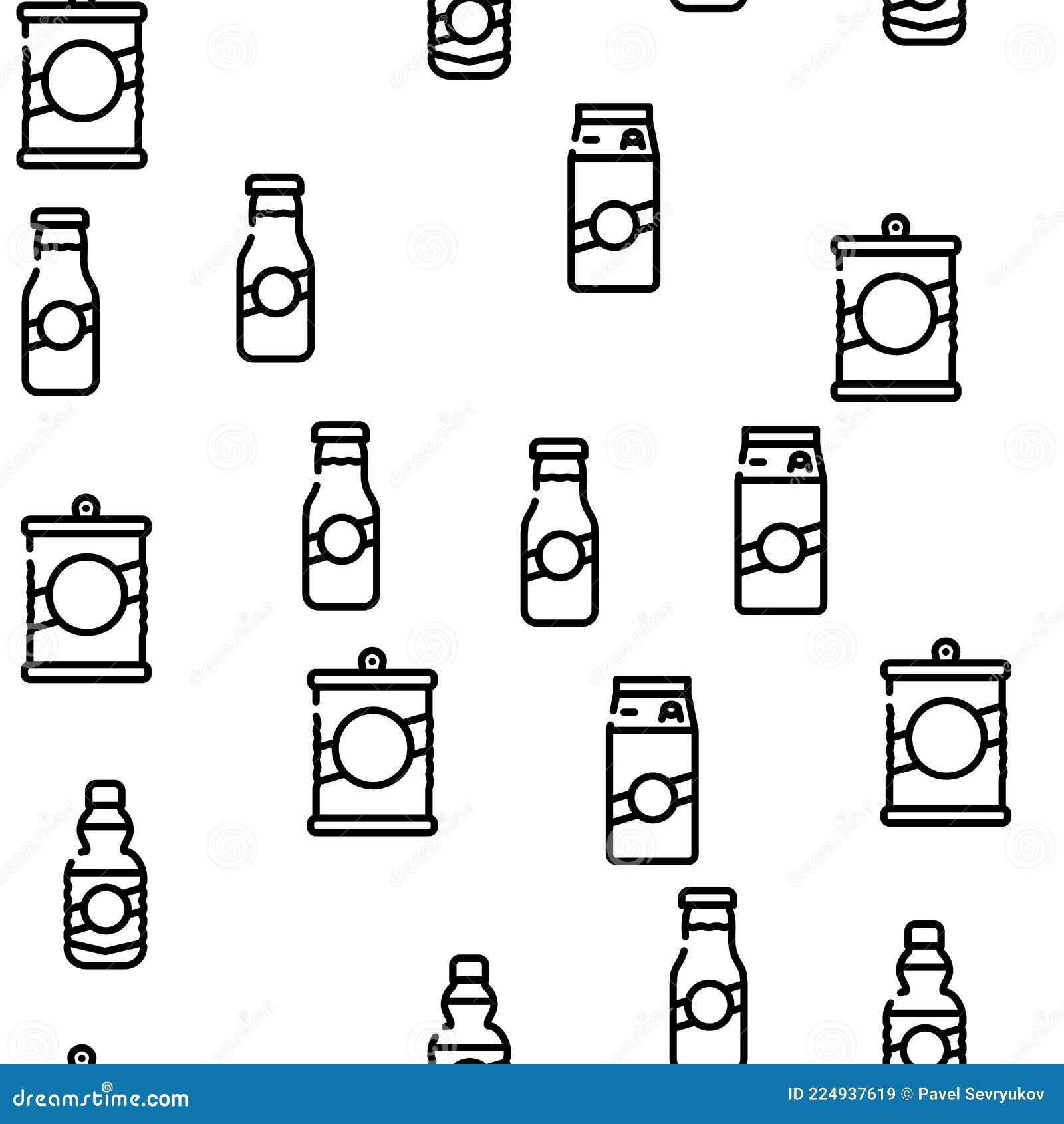 Package for Product Vector Seamless Pattern Stock Vector - Illustration ...