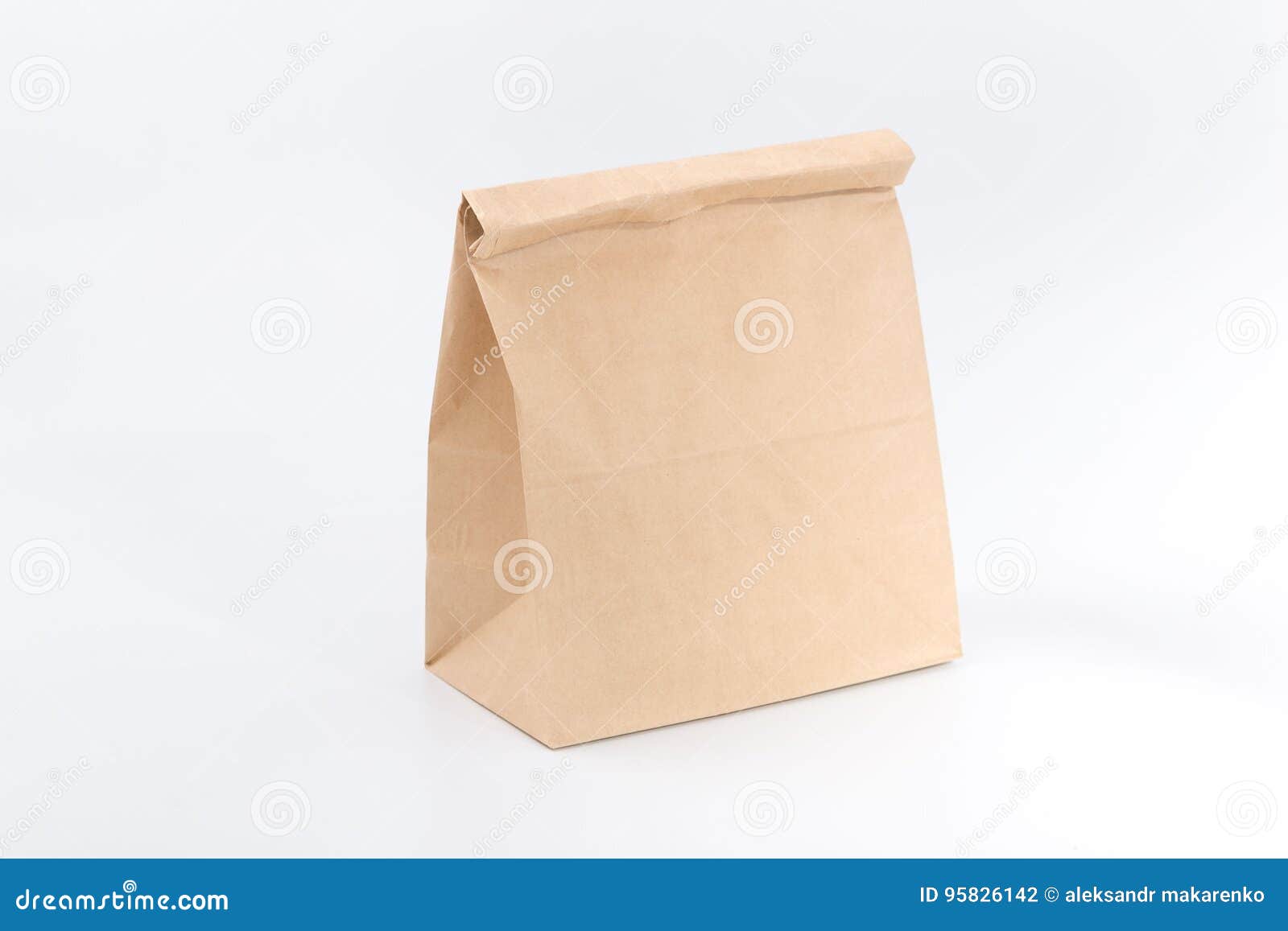 Package for Products on White Background. Fast Food Stock Photo - Image ...