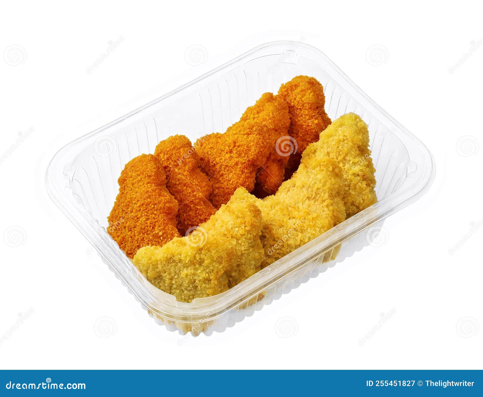 Package of Raw Chicken Nuggets Isolated on White Background Stock Image ...