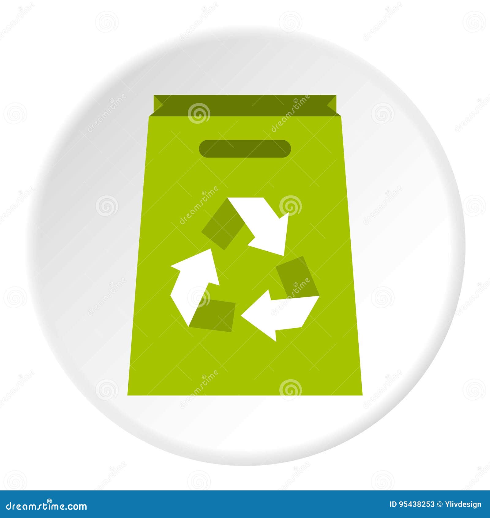 Package Recycling Icon Circle Stock Vector - Illustration of ecology ...