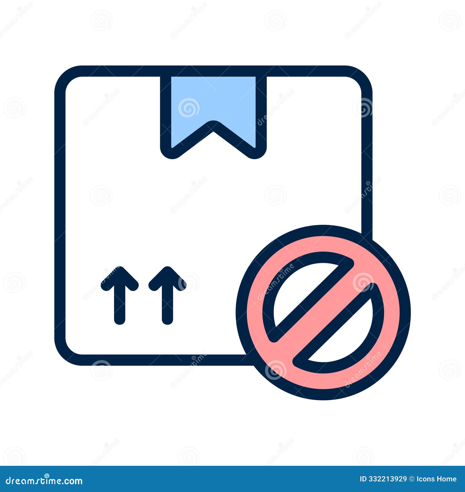 Package Restriction stock vector. Illustration of shipping - 332213929