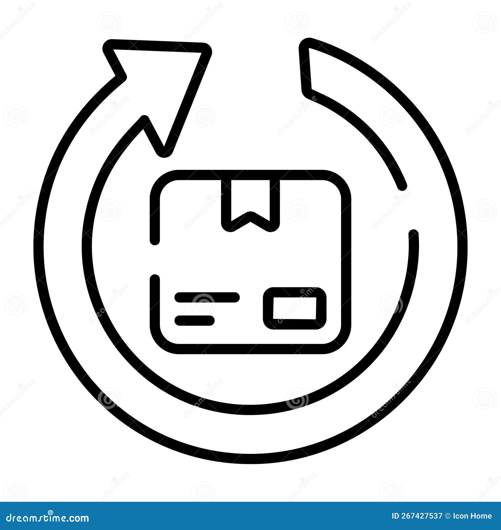 Package Return Vector Icon in Modern and Trendy Style Stock Vector ...