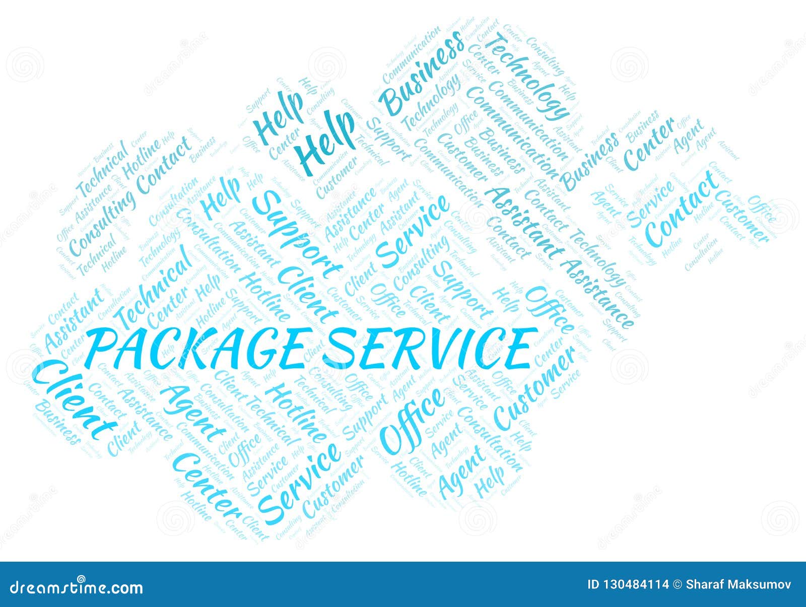 Package Service Word Cloud. Stock Illustration - Illustration of ...