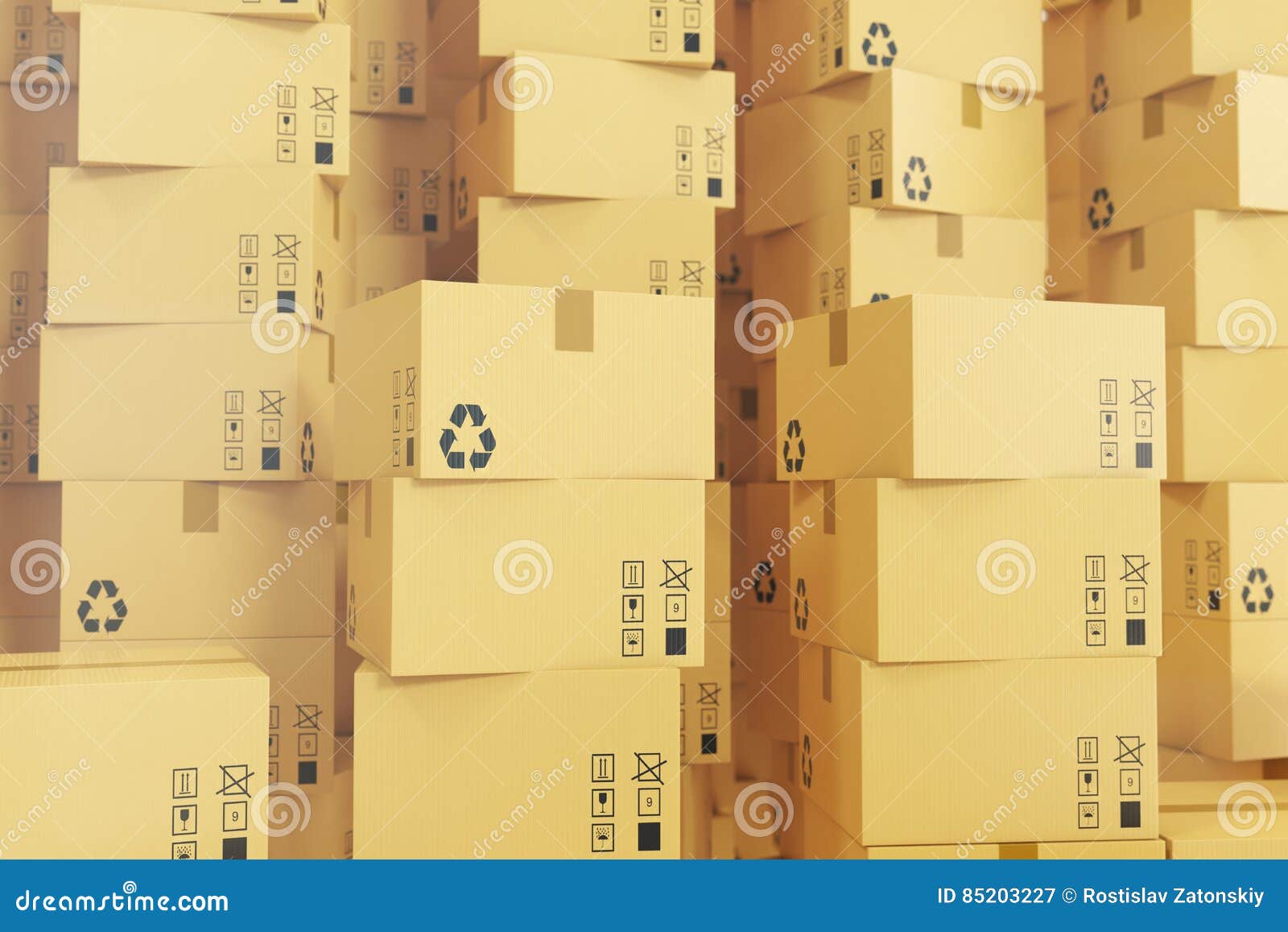 Package Shipment, Freight Transportation and Delivery Concept ...