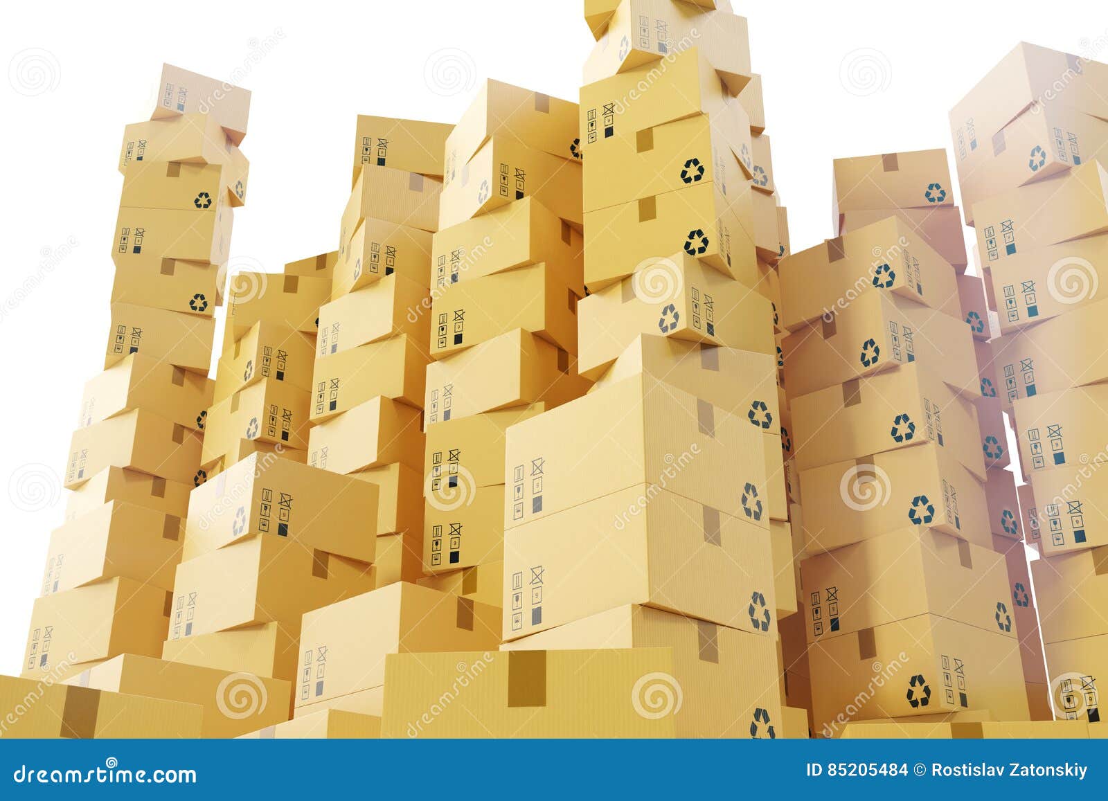 Package Shipment, Freight Transportation and Delivery Concept ...