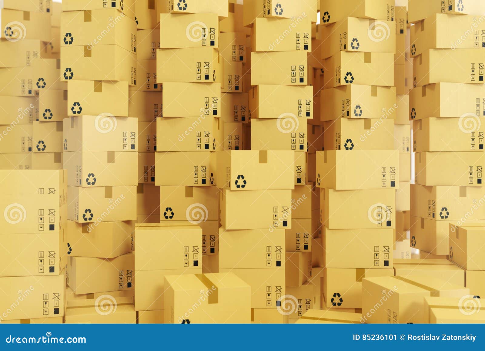 Package Shipment, Freight Transportation and Delivery Concept ...