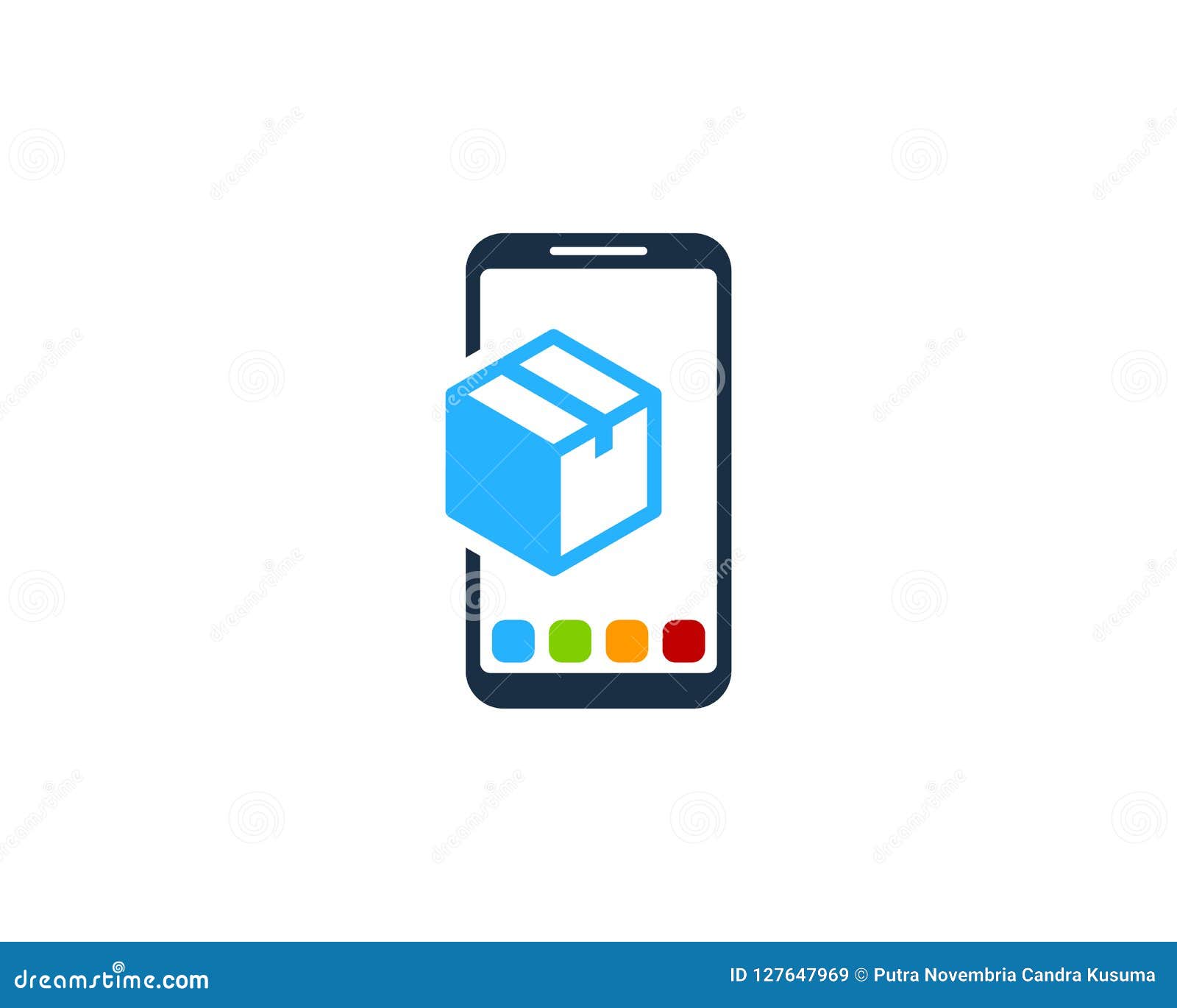 Package Smartphone Logo Icon Design Stock Vector - Illustration of ...
