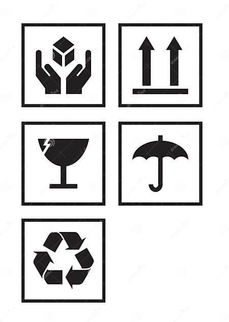 Package Symbols stock vector. Illustration of recycling - 15575410