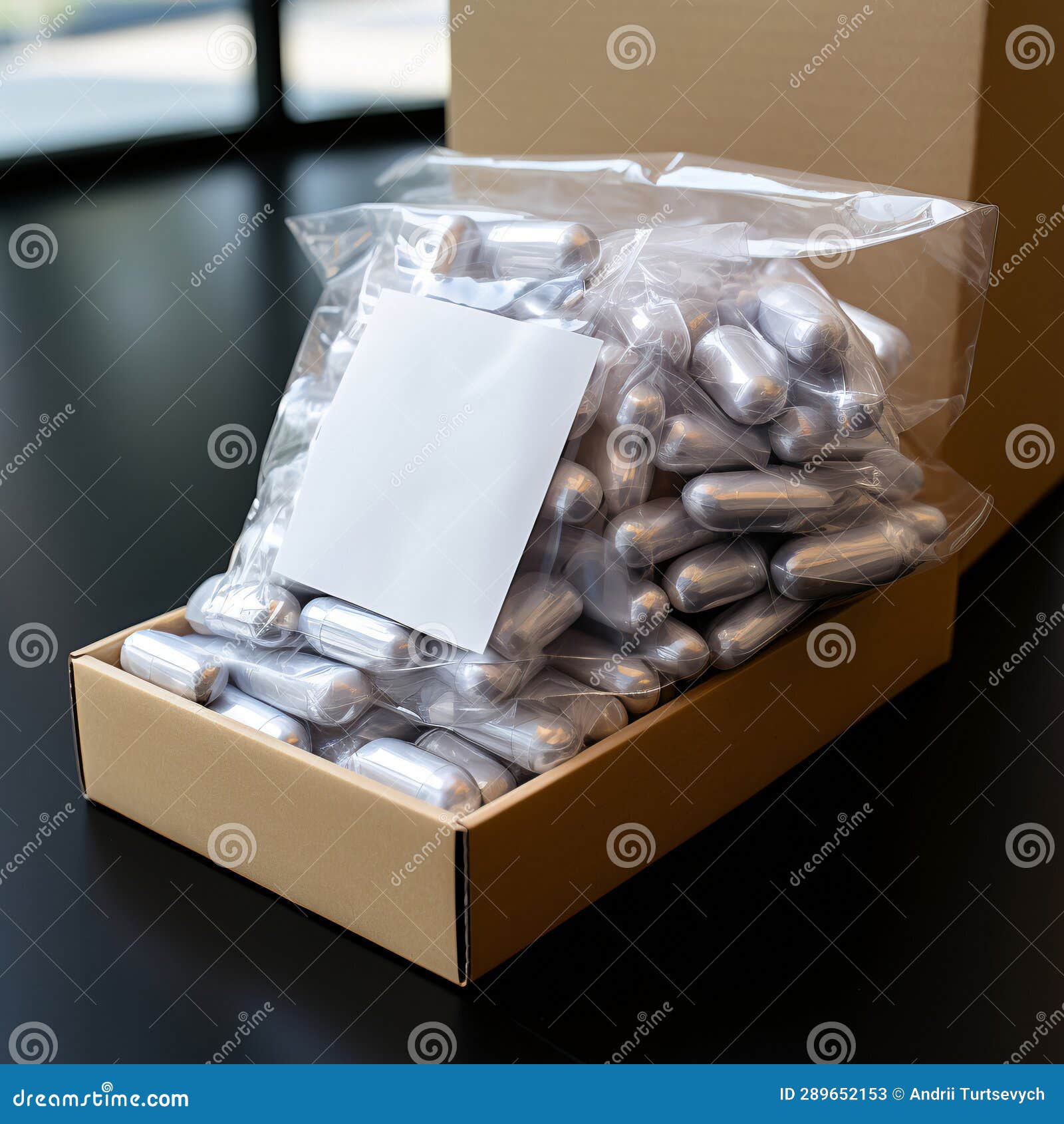 Package of Tablets for Health with Blank Label AI Generated Stock Image ...