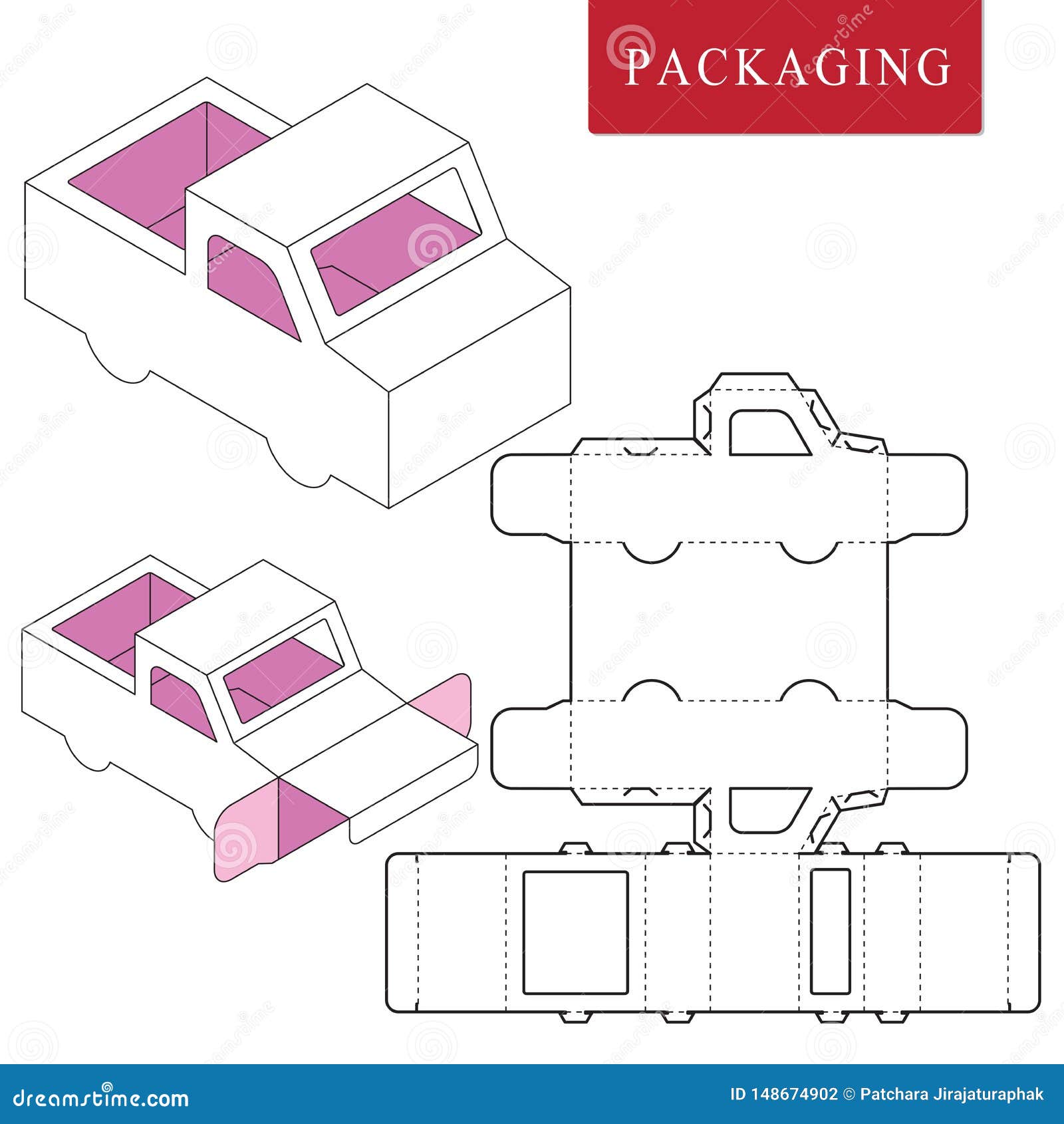 Package Template Transportation Concept.Package Template Stock Vector ...