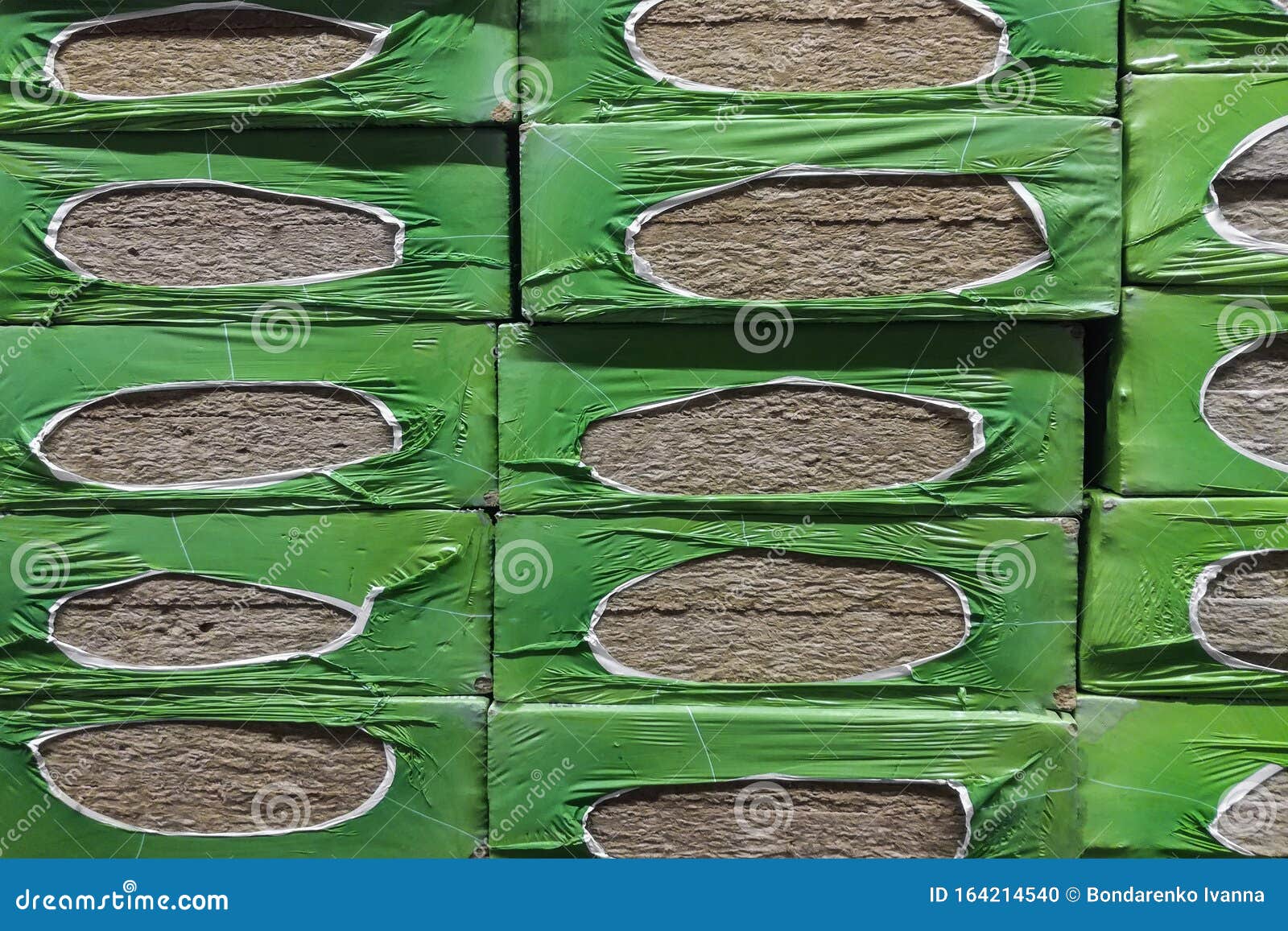 Package of Thermal Construction Insulation Material, Rock Wool Stock ...