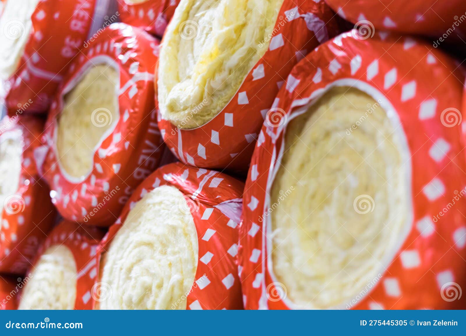 Package of Thermal Insulation Material, Rock Wool is Wrapped in Foil ...