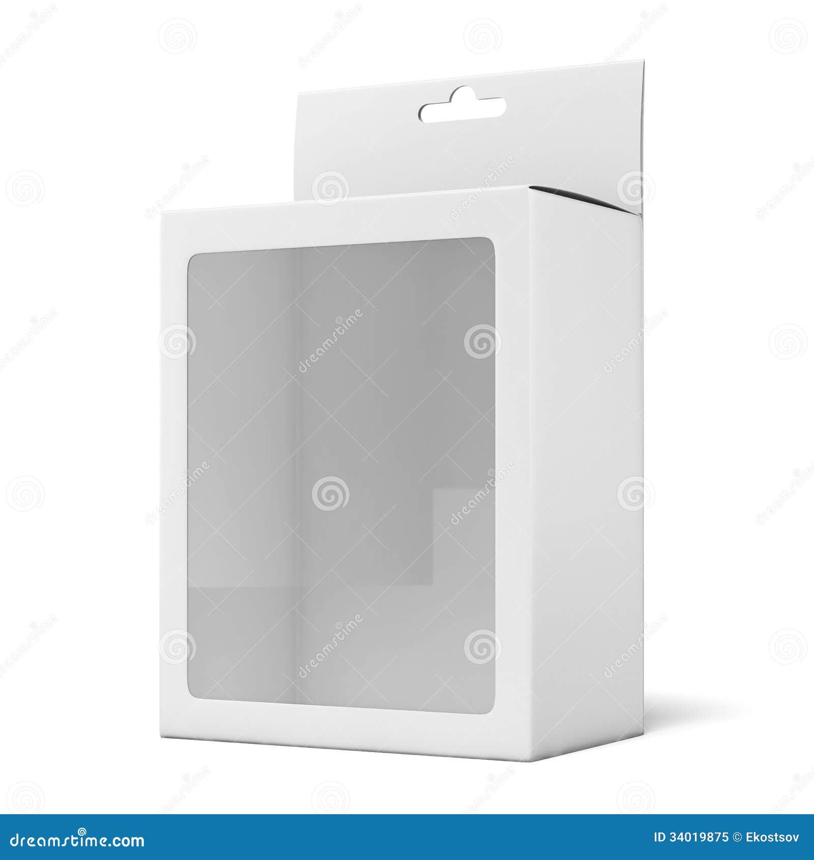 Package with a Transparent Plastic Window Stock Illustration ...