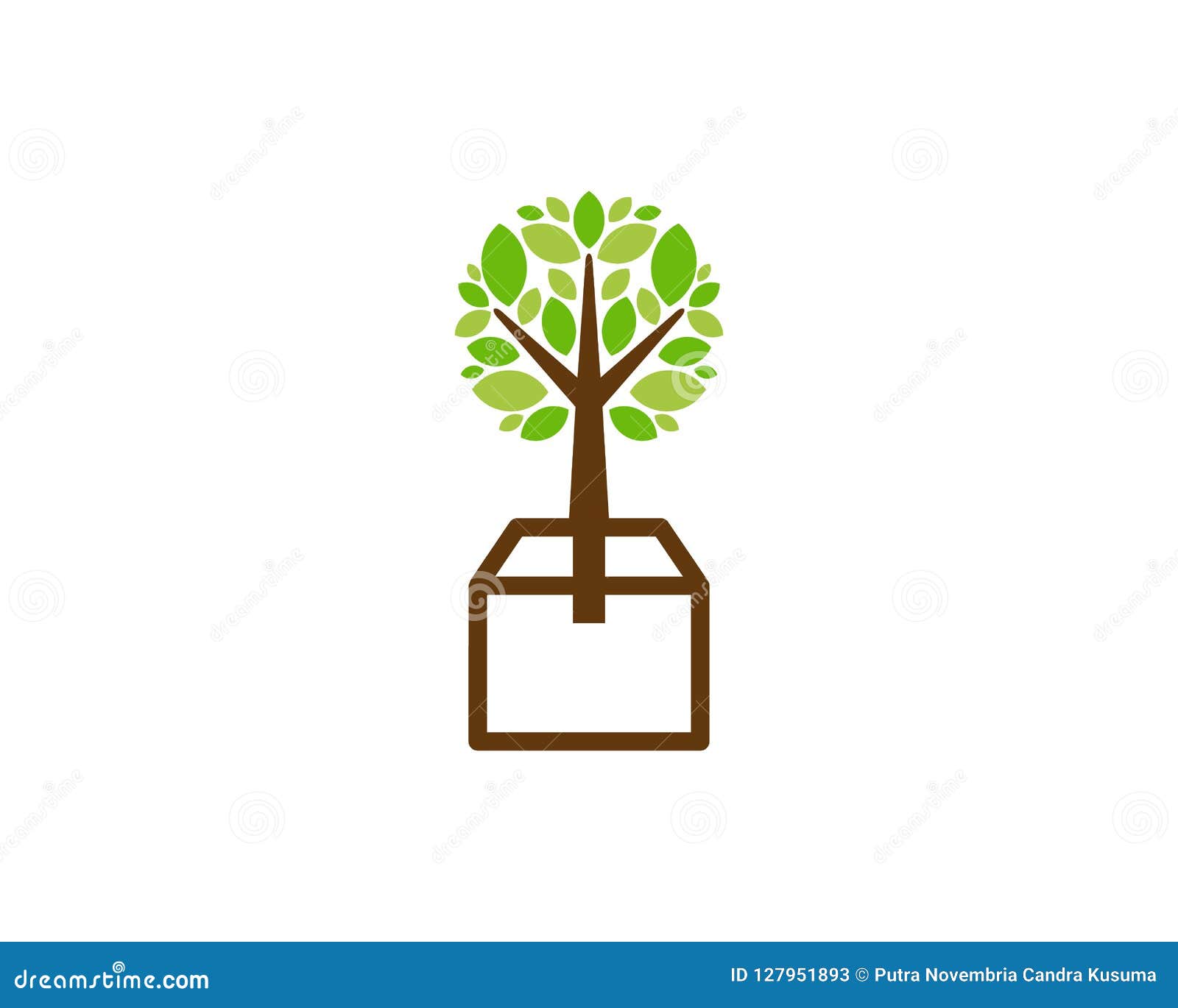 Package Tree Logo Icon Design Stock Vector - Illustration of forest ...