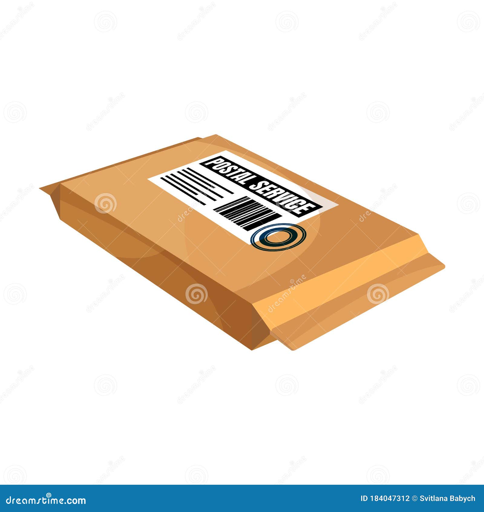 Package Vector Icon.Cartoon Vector Icon Isolated on White Background ...