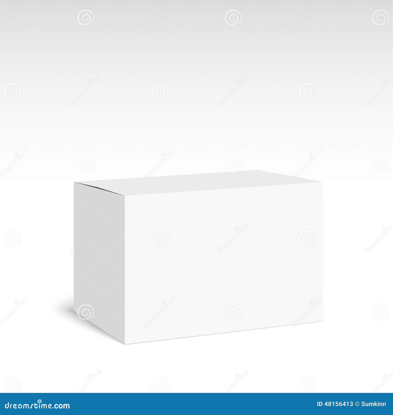 Package white box stock vector. Illustration of packet - 48156413