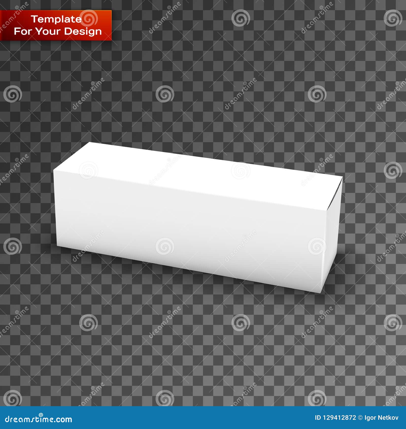 Package white box design stock vector. Illustration of paper - 129412872