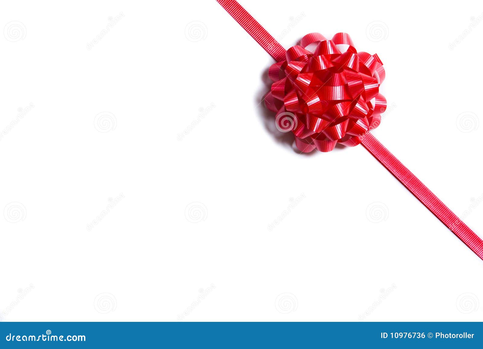 Package Wrapped with a Red Bow Stock Photo - Image of package, birthday ...