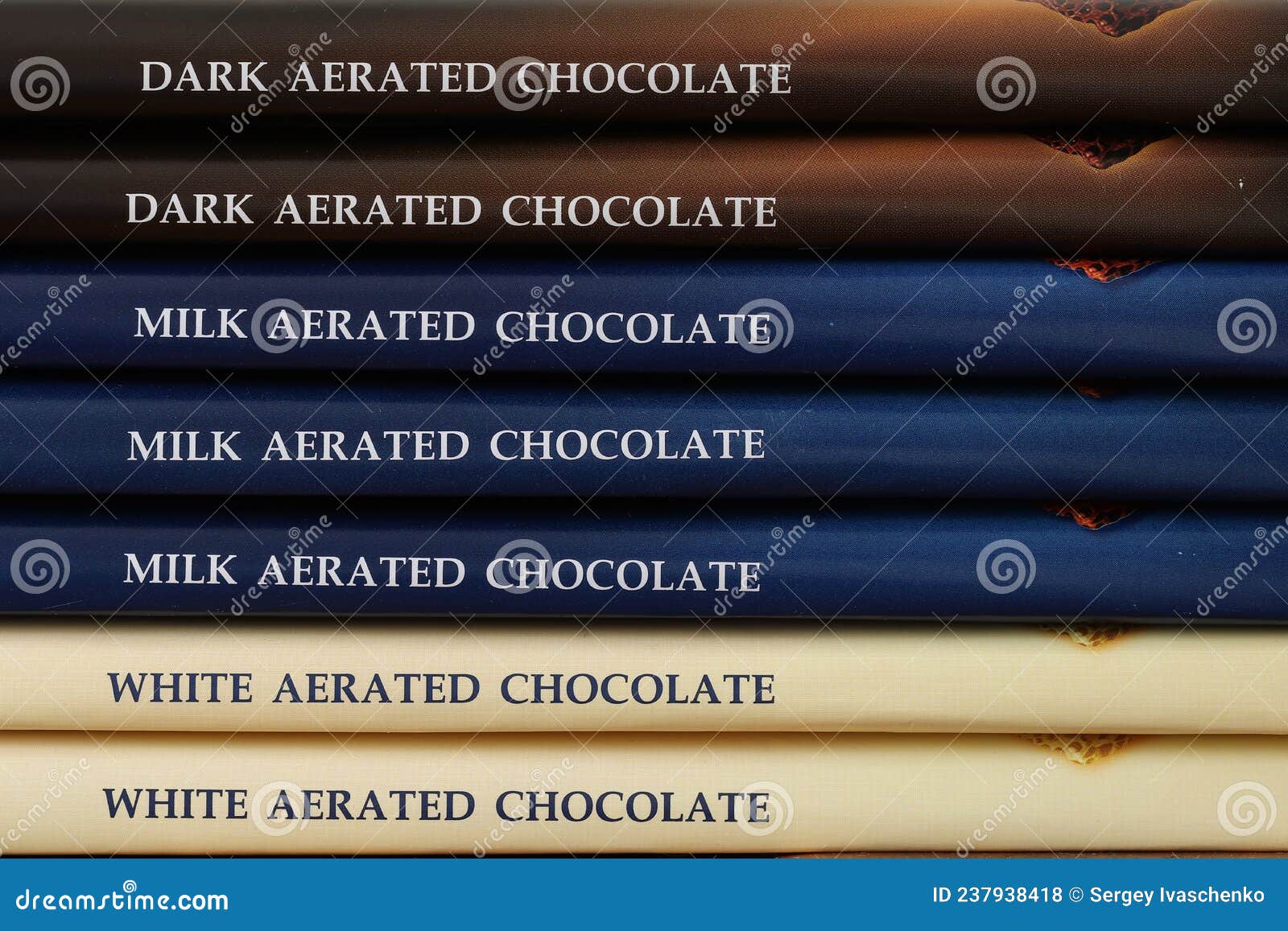 Packaged chocolate. stock photo. Image of internet, layout - 237938418