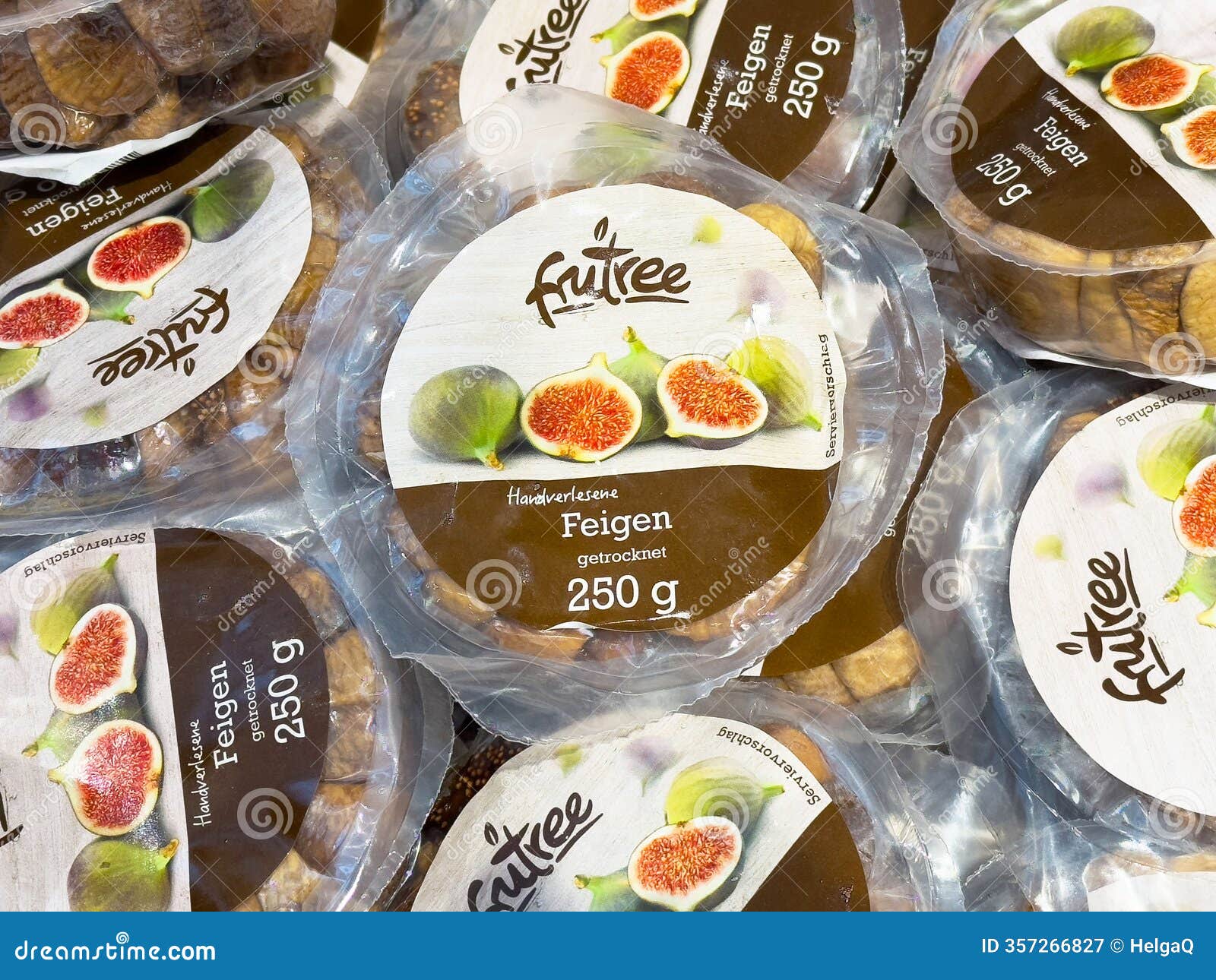 Packaged Dried Figs Fruit Snacks in Transparent Wraps with Label ...