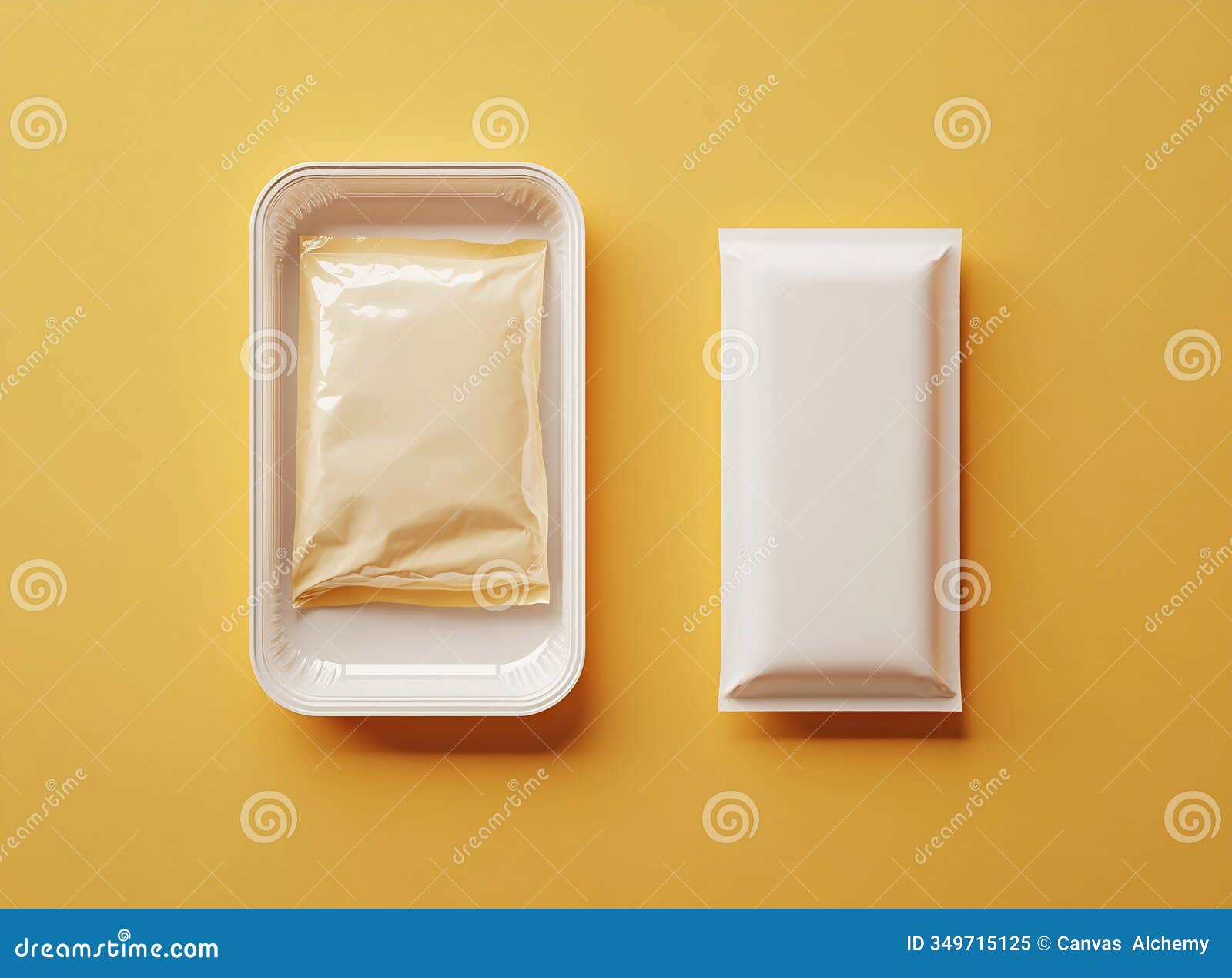 Packaged Items on Bright Surface Stock Image - Image of studio ...