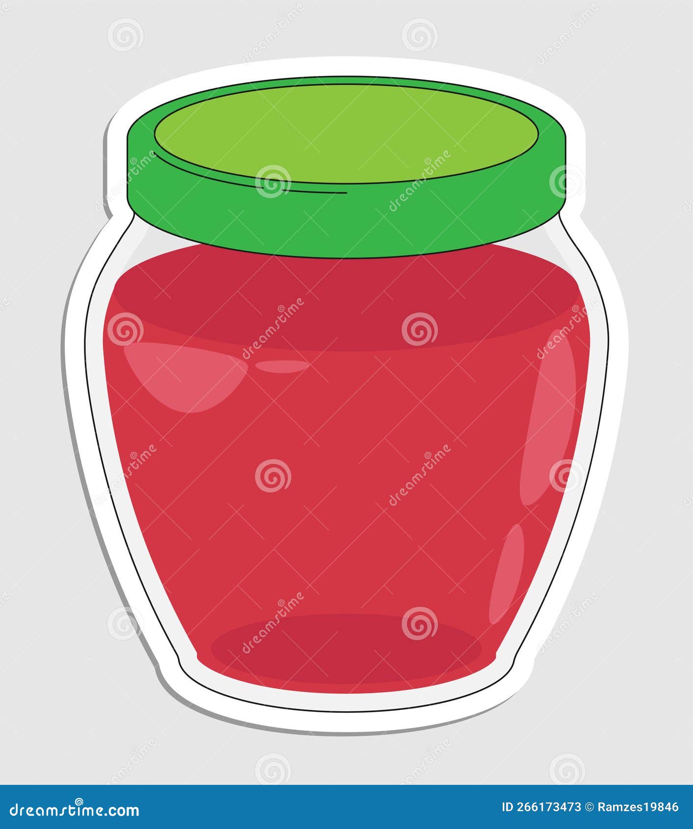 Packaged Jar of Jam or Compote in Doodle Style. Hand Drawn Cartoon Icon ...