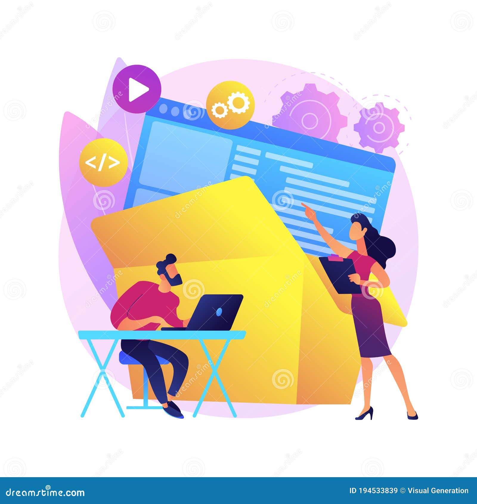 Packaged Software Abstract Concept Vector Illustration. Stock Vector ...