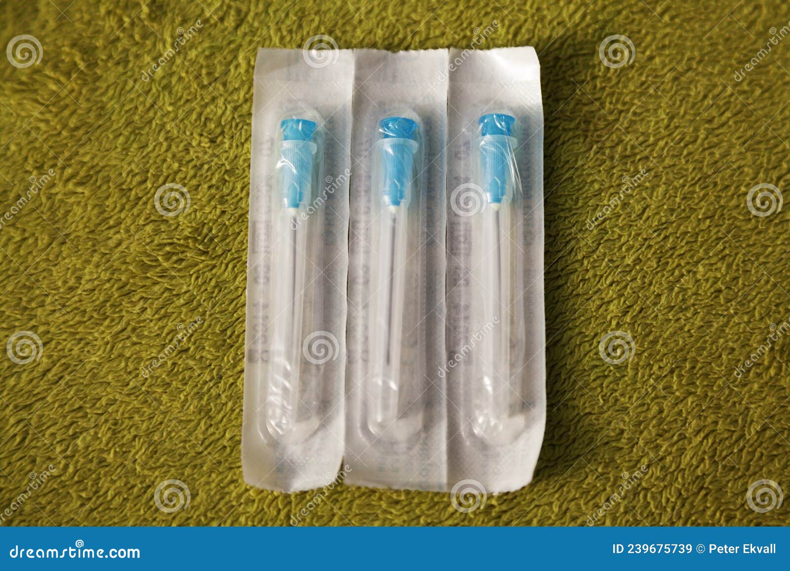 Packaged Sterile Needles Used in Healthcare Stock Image - Image of cure ...