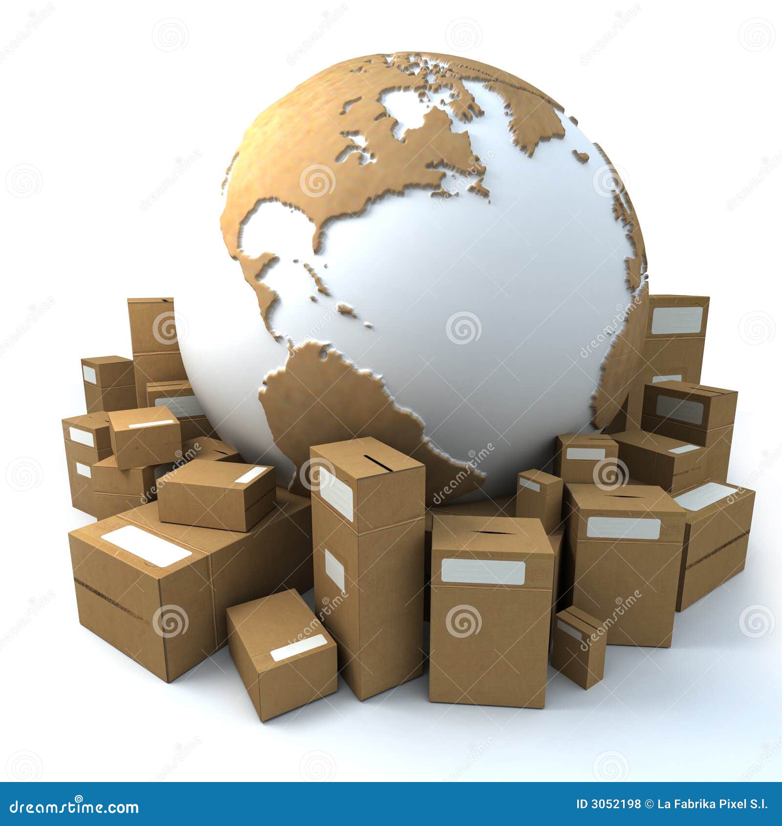 Packaged world stock illustration. Illustration of earth - 3052198