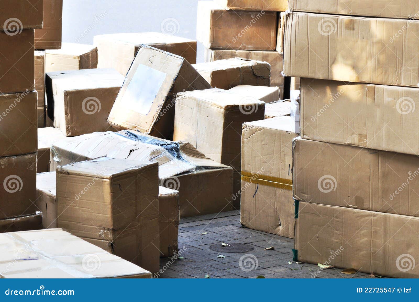 Packages stock image. Image of destination, corrugated - 22725547