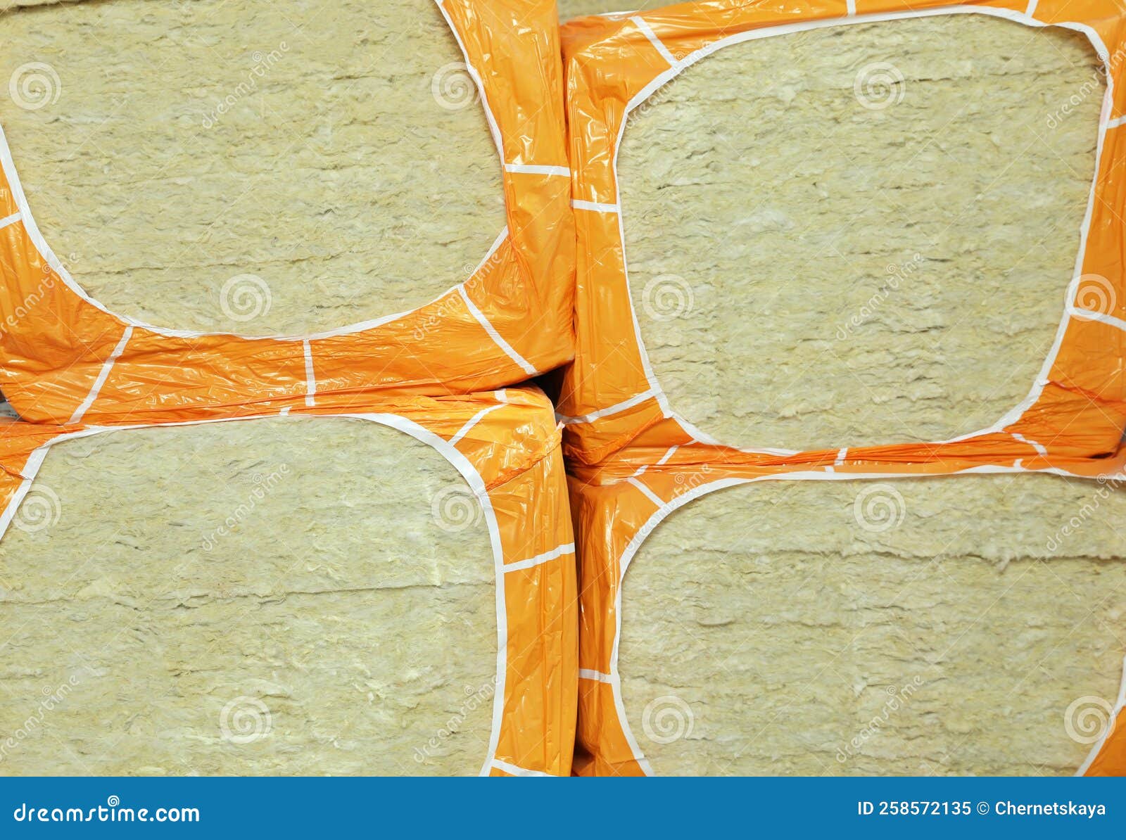Packages of Thermal Insulation Material As Background Stock Image ...