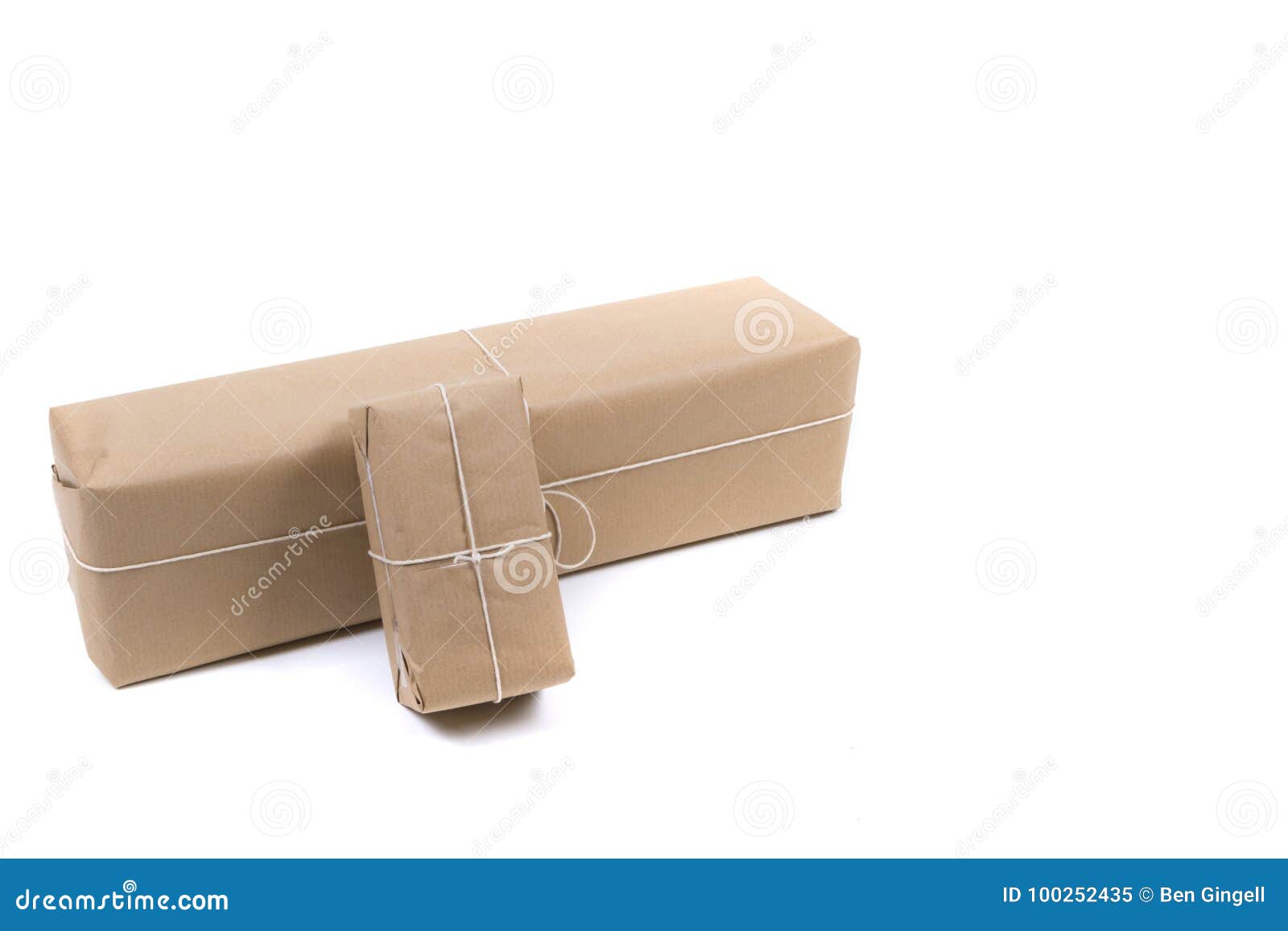 Packages stock image. Image of post, string, parcels - 100252435
