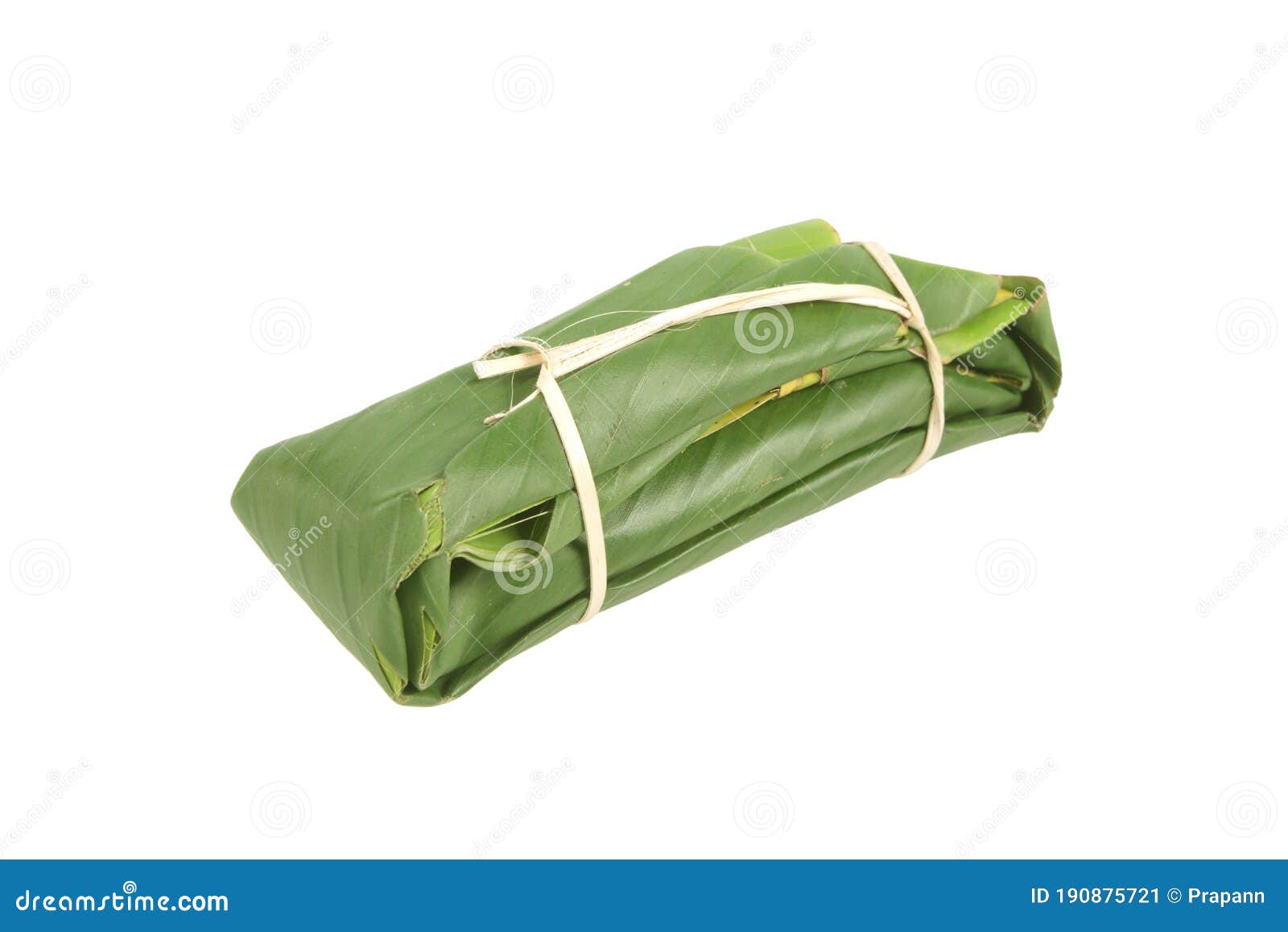 Packaging of Banana Leaves for Sour Pork Stock Image - Image of ...
