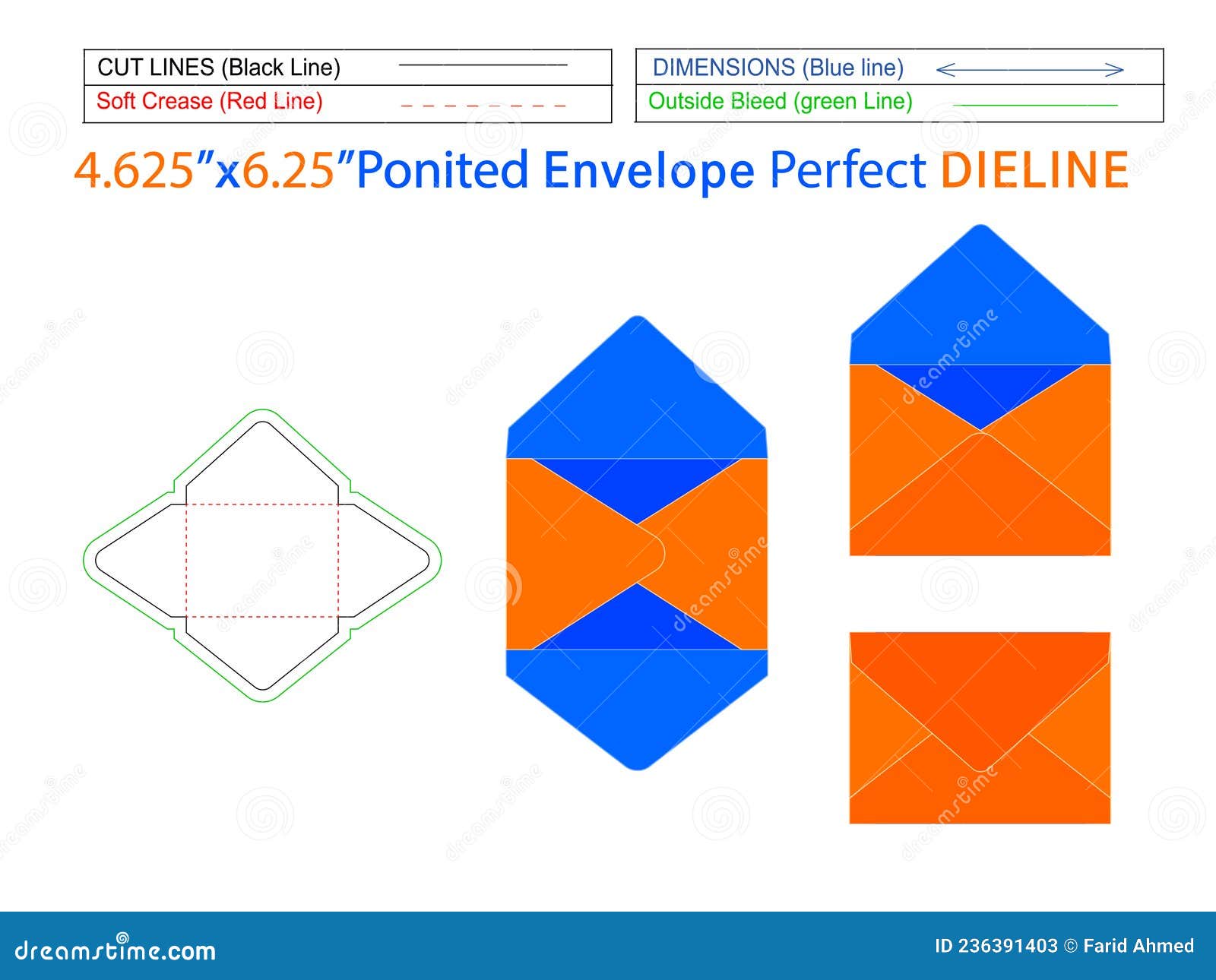 Packaging Pointed Flap Envelope Or Baronial Envelope 5.25x7.5 Inch ...