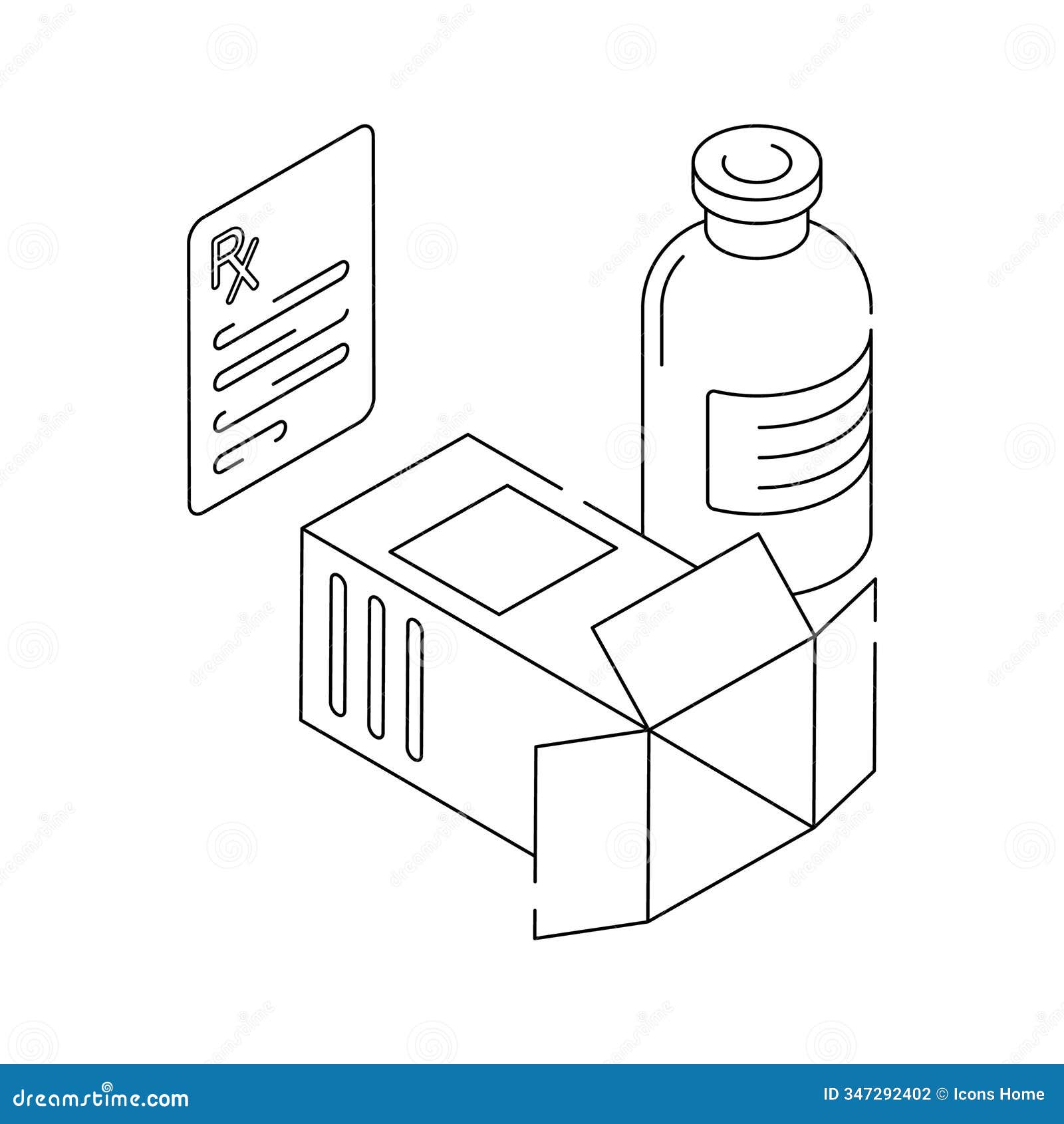 Packaging Box for Medical Vials and Drugs Stock Vector - Illustration ...