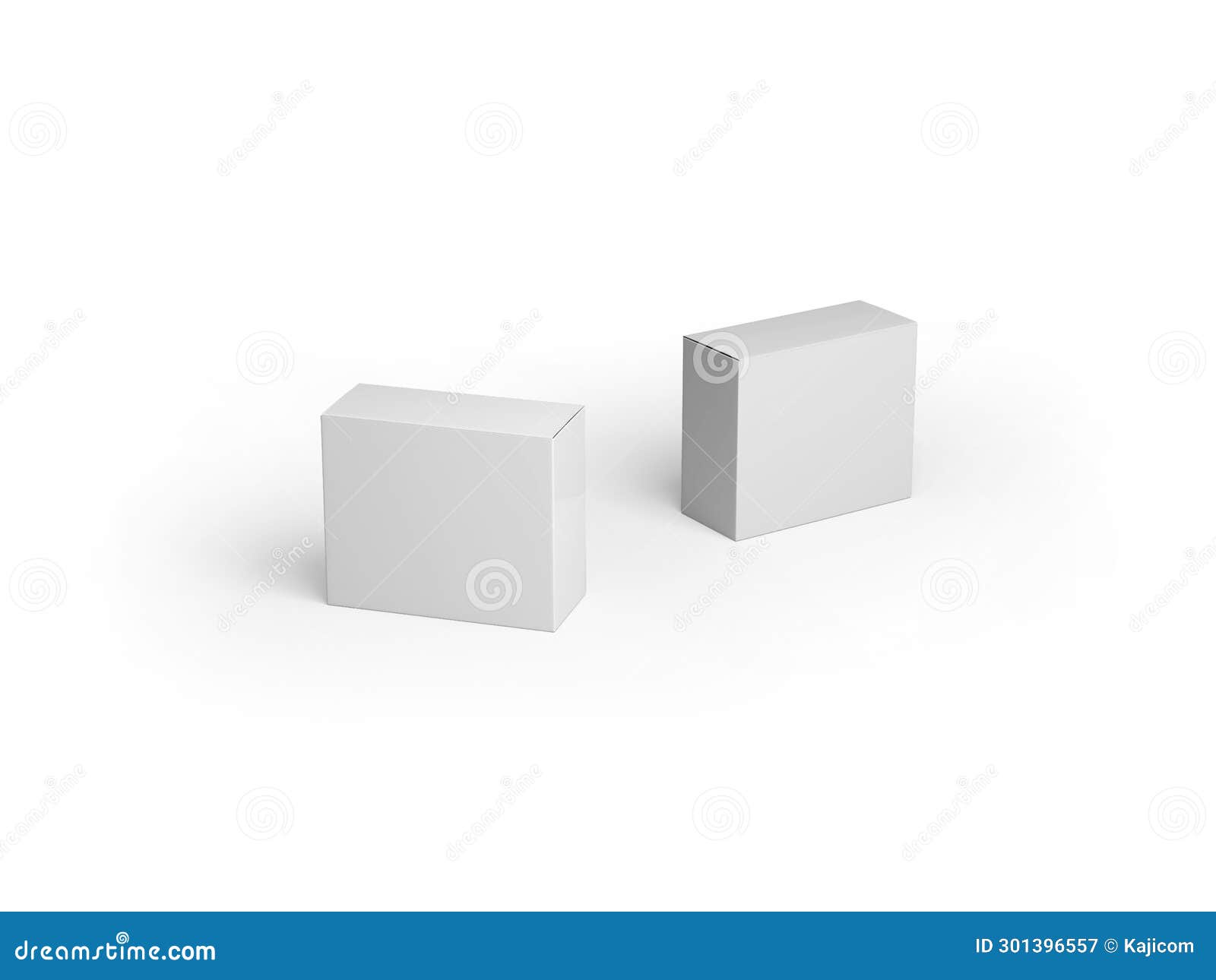 Packaging Box Mockup Isolated on Background. 3D Rendering Stock ...
