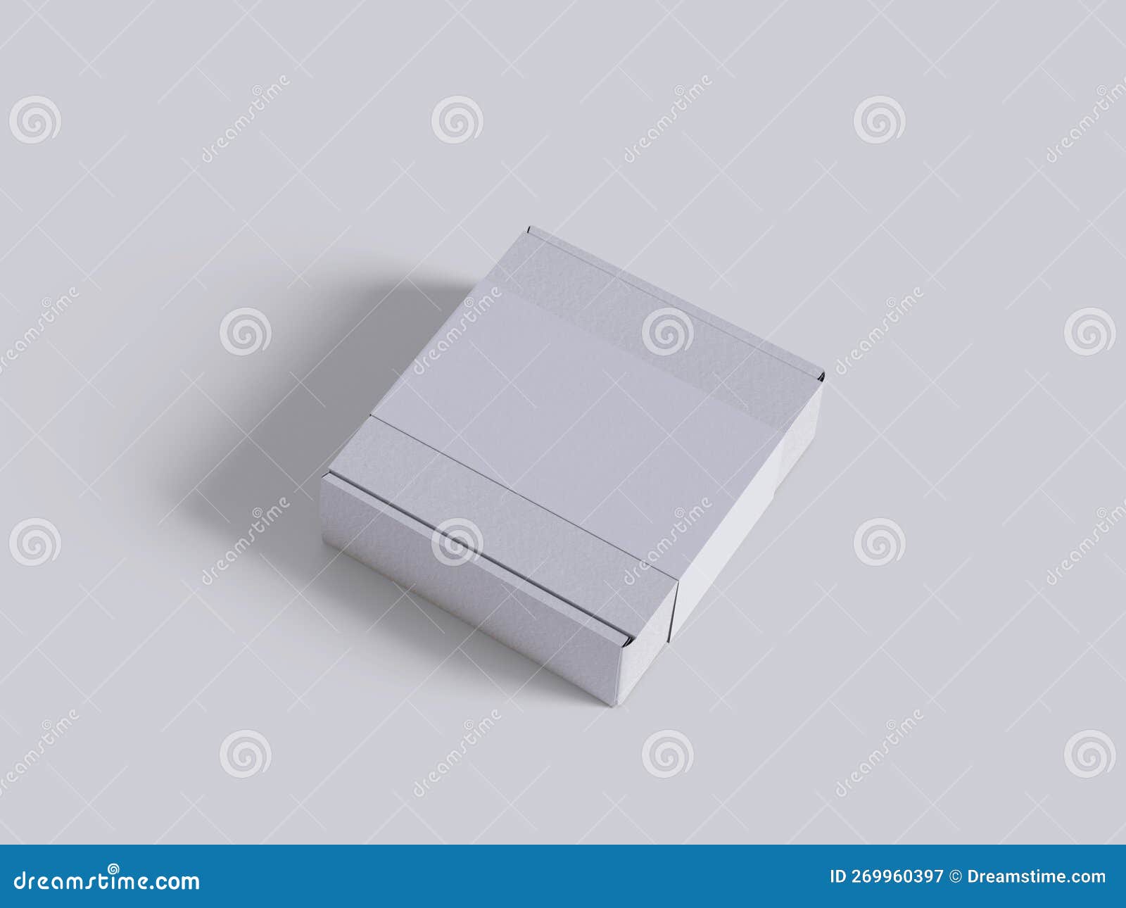 Packaging Box from Rendering Result with a Realistic Texture Stock ...