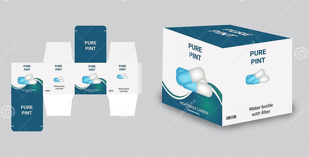Packaging Box Template, Packaging Design Template. Stock Illustration ...