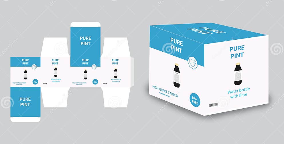 Packaging Box Template, Packaging Design Template. Stock Illustration ...