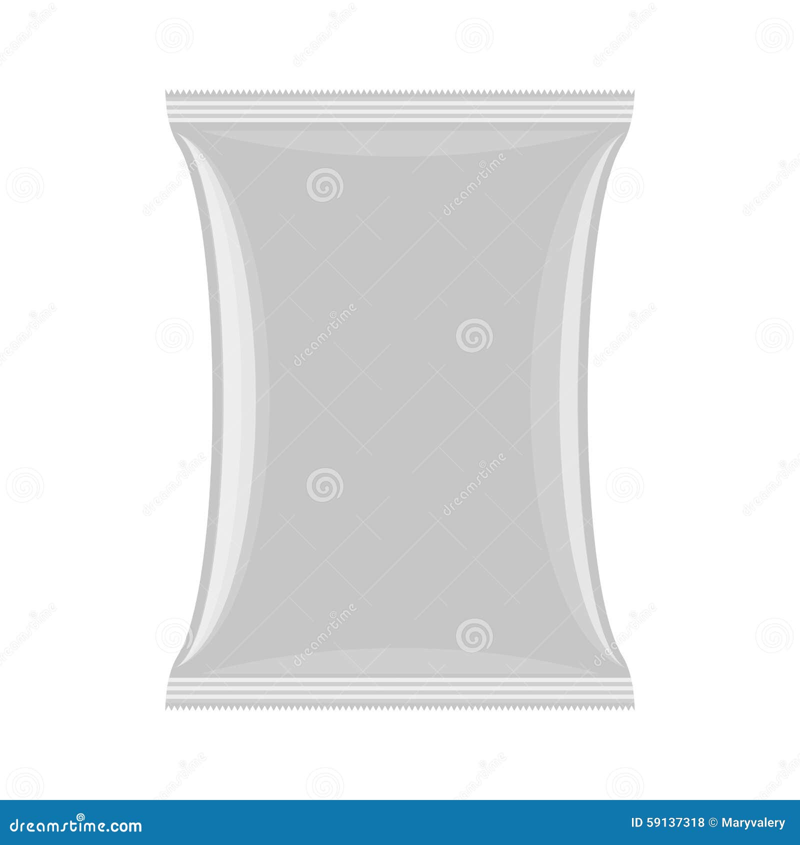 Packaging for Chips and Snacks. Empty Pack Template Stock Vector ...