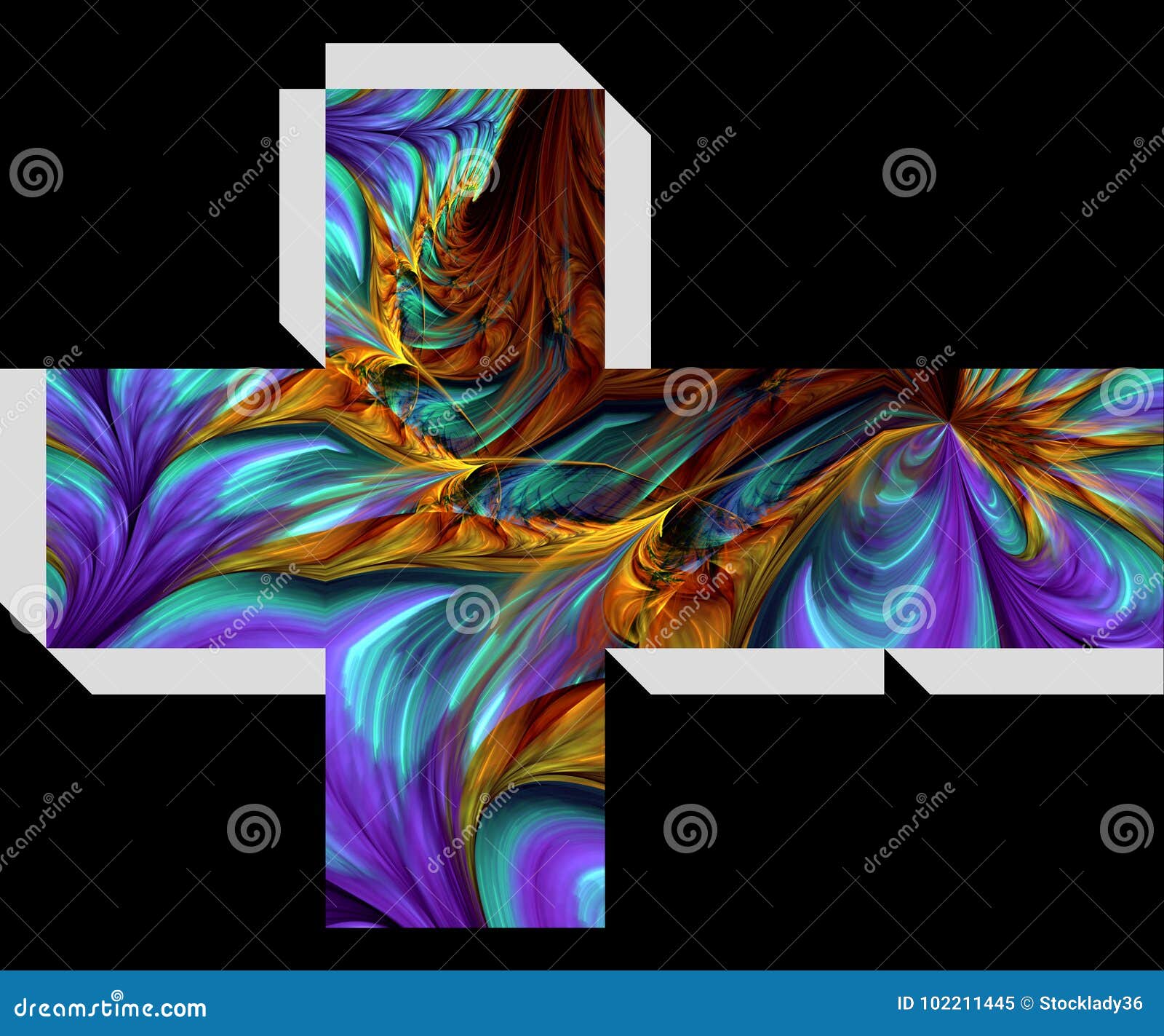 Packaging Cube Mock Up Design Stock Illustration - Illustration of ...