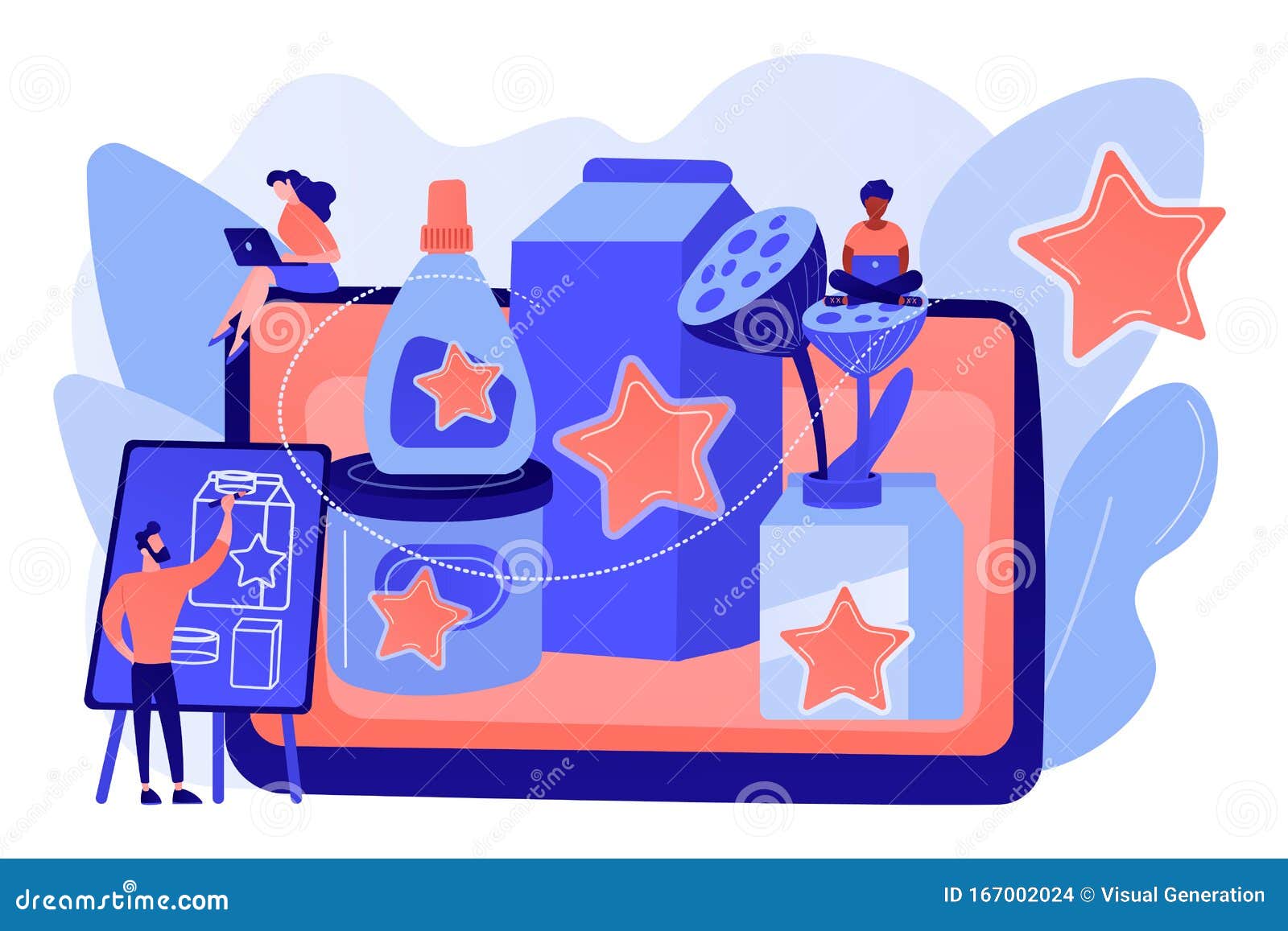 Packaging Design Concept Vector Illustration. Stock Vector ...