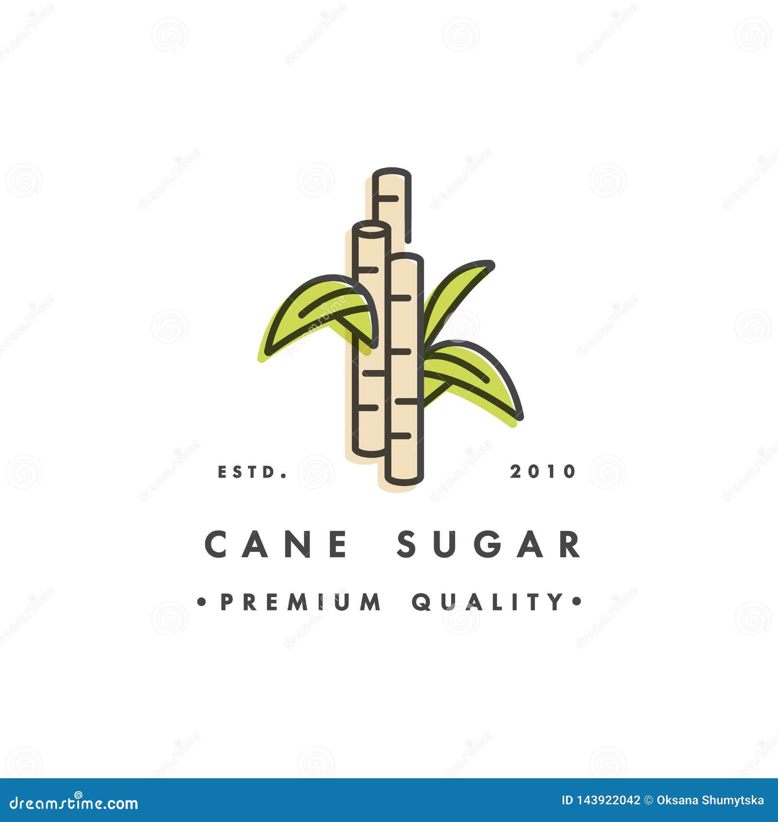 Packaging Design Template Logo and Emblem - Sugar Production - Cane ...
