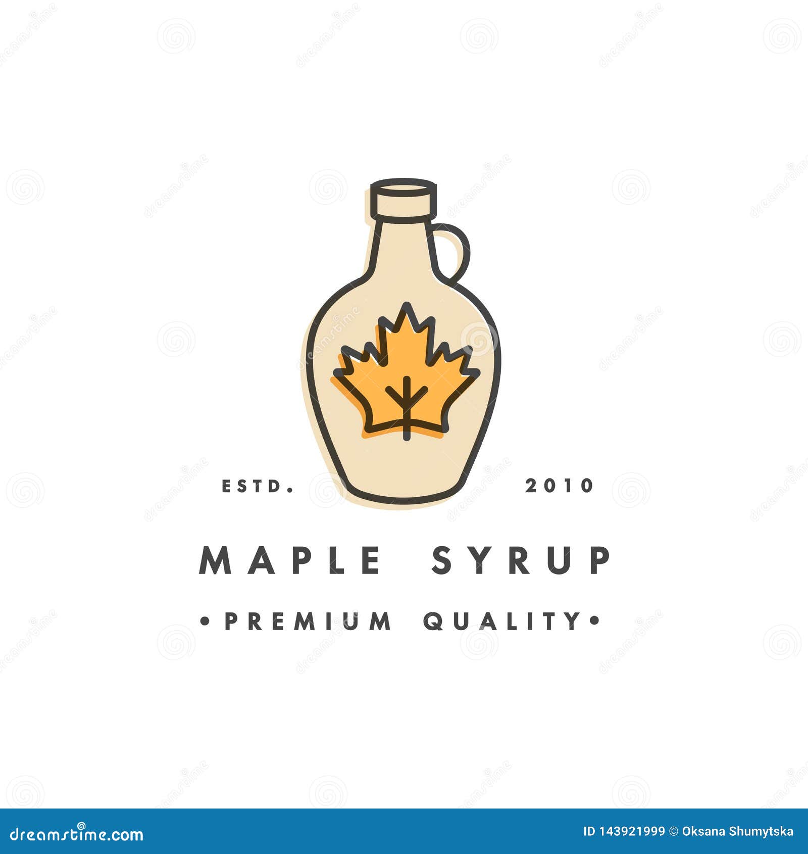 Packaging Design Template Logo and Emblem - Syrup and Topping - Maple ...