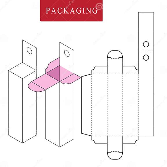 Packaging Design.Vector Illustration of Box. Stock Vector ...
