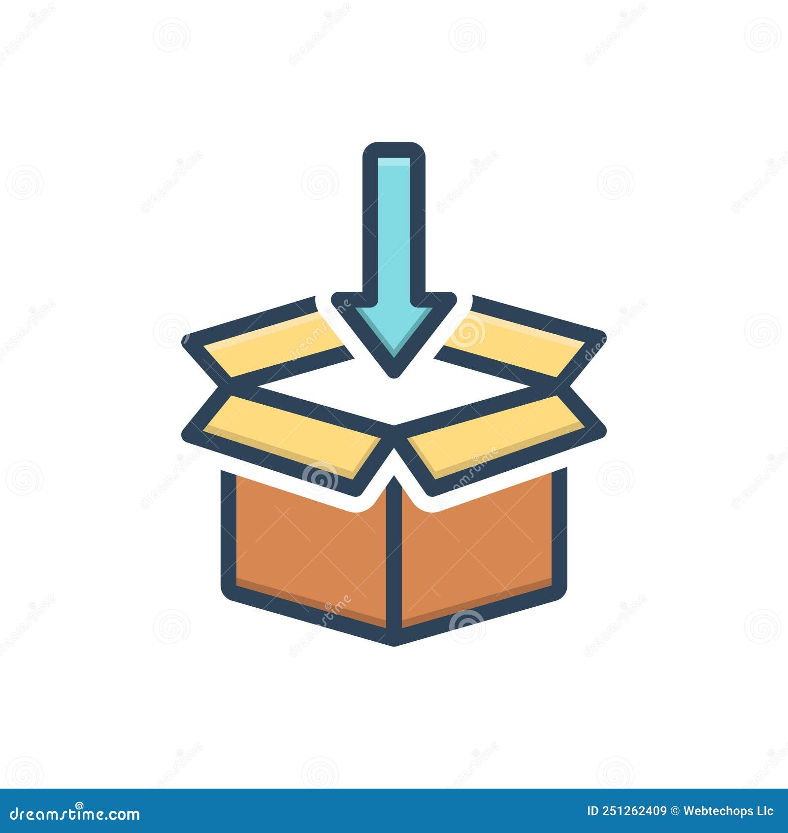 Color Illustration Icon for Packaging, Wrappers and Cover Stock ...