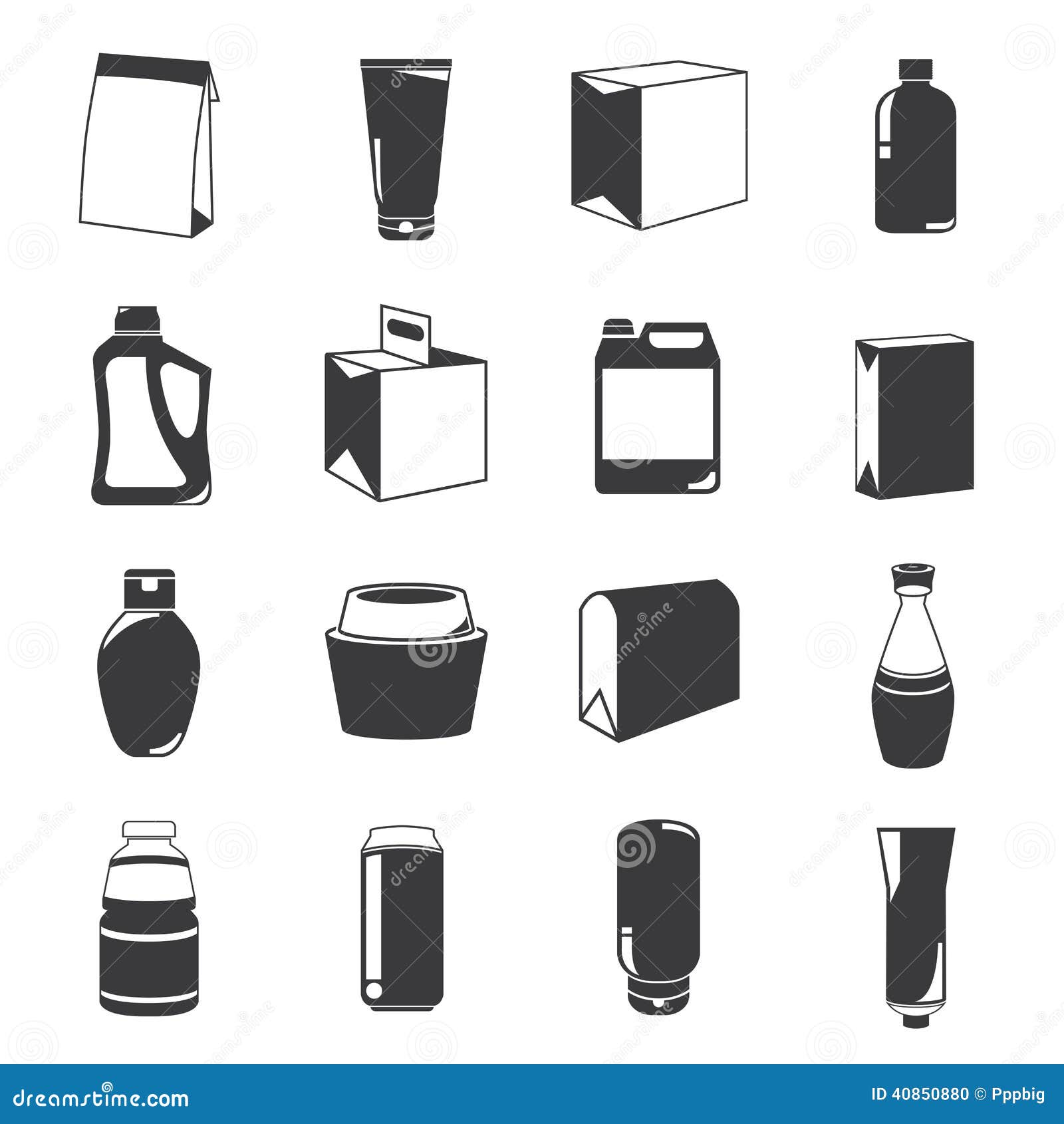 Packaging icons stock illustration. Illustration of product - 40850880