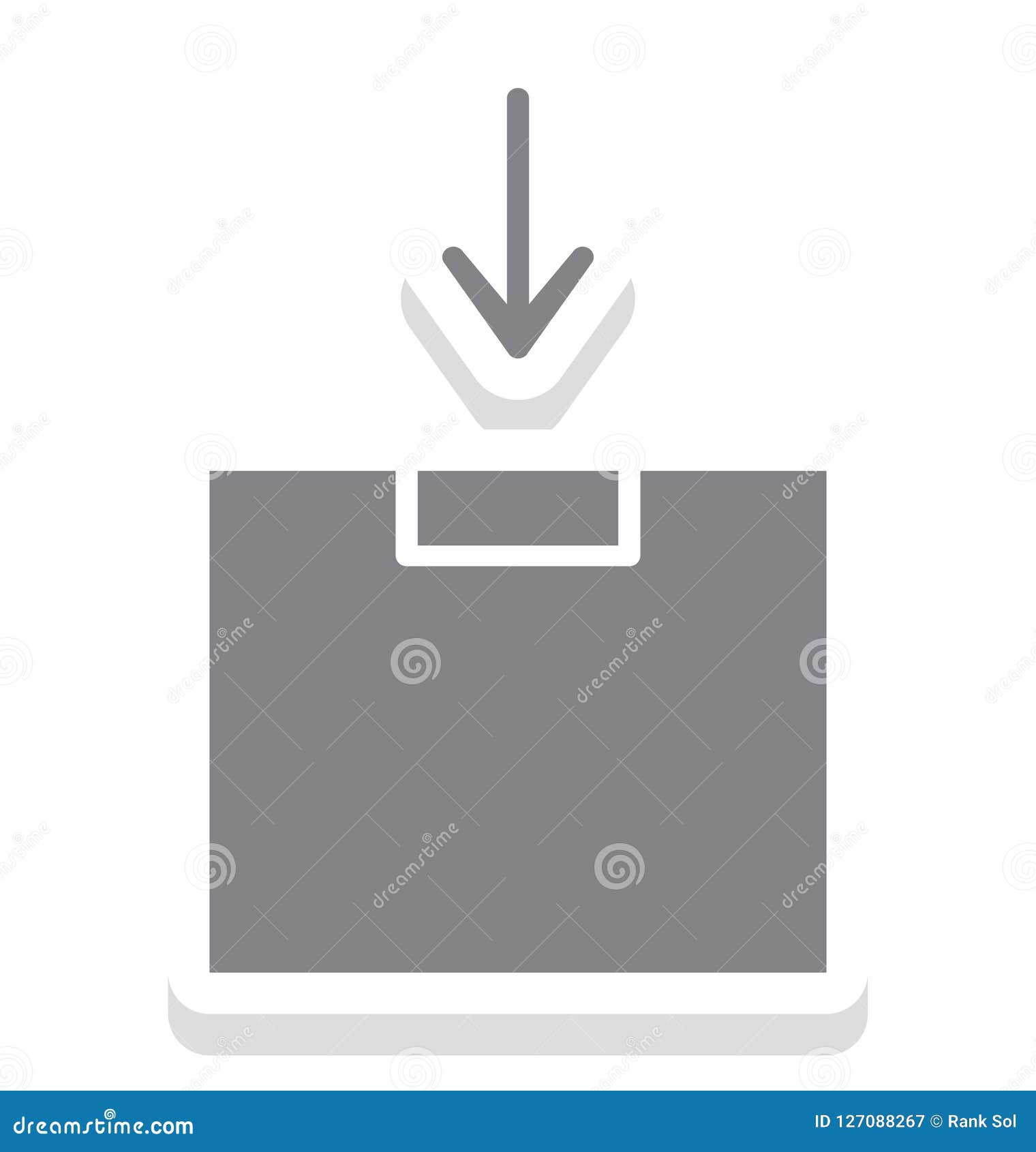 Packaging Isolated Vector with Line and Fill Icon Stock Illustration ...