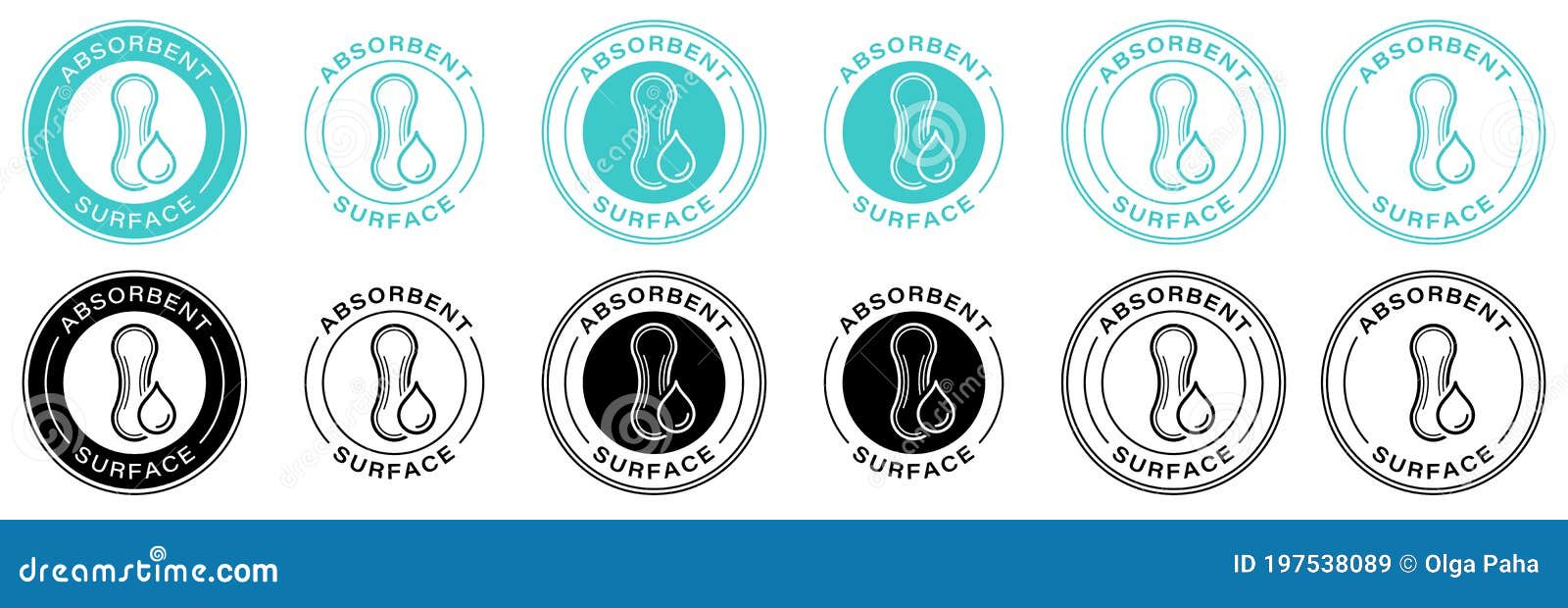 Sticker Absorbent Surface 1 Stock Vector - Illustration of injection ...